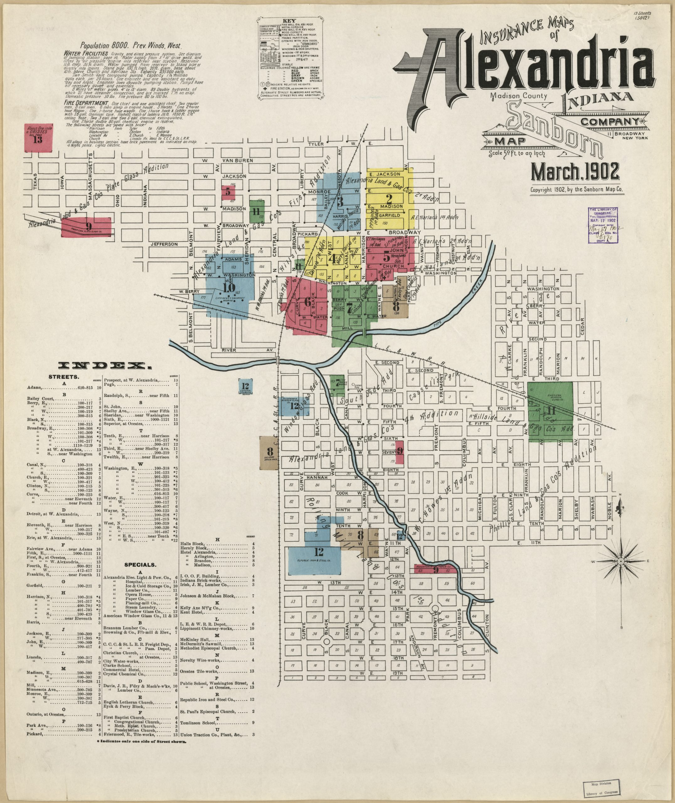 Alexandria, Indiana (1902) - Sanborn Fire Maps