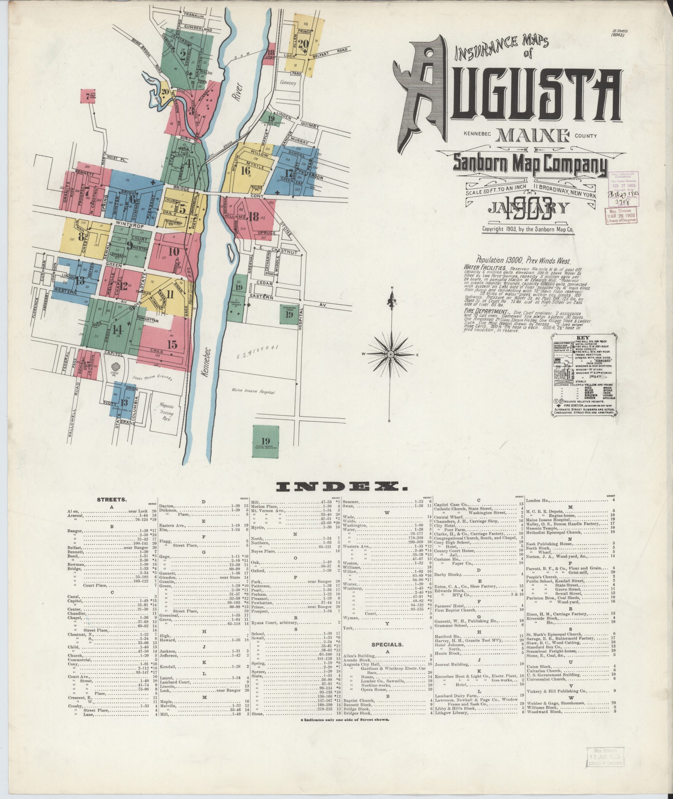 Augusta, Maine (1903) - Sanborn Fire Maps