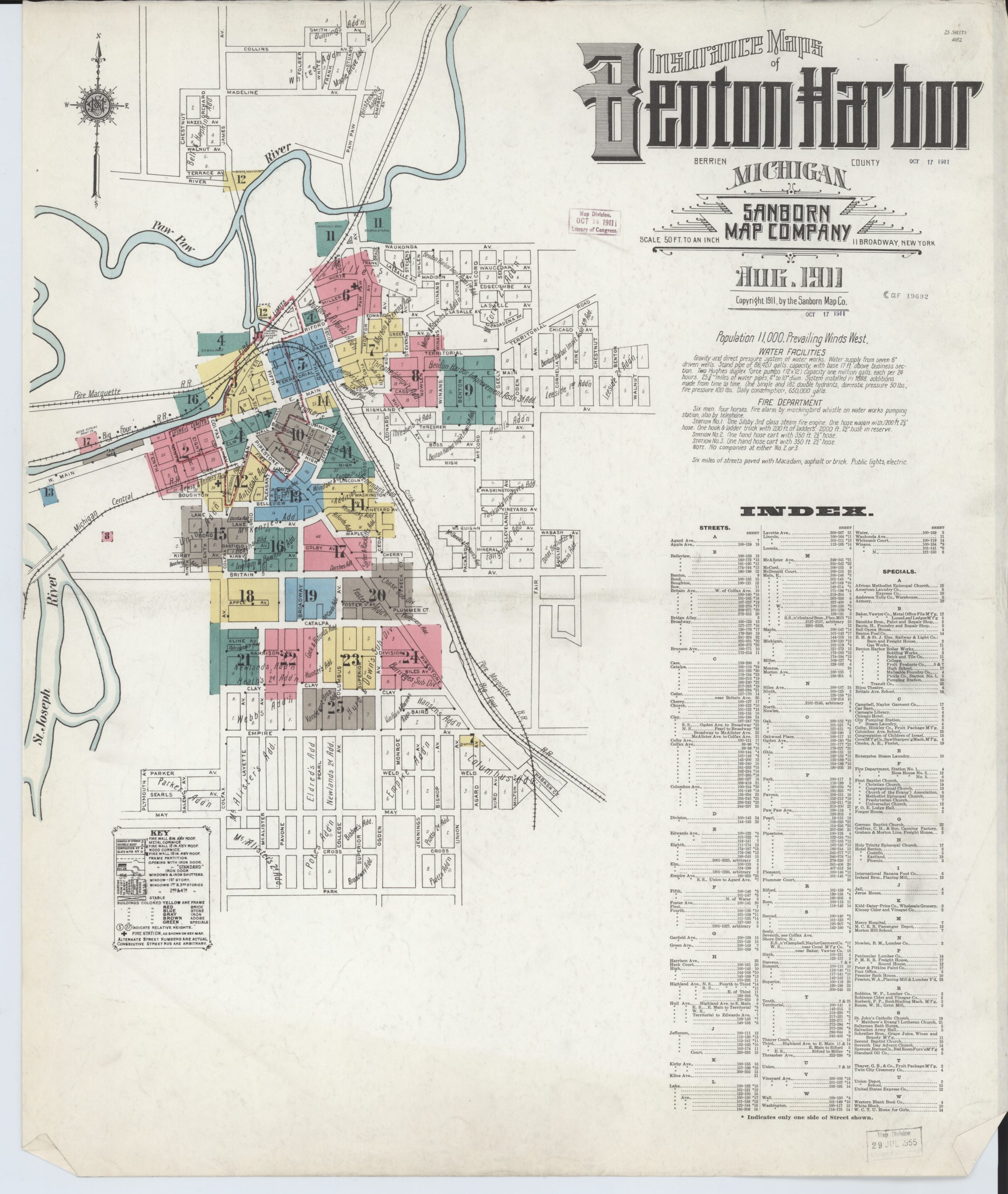 Benton Harbor, Michigan (1911) - Sanborn Fire Maps