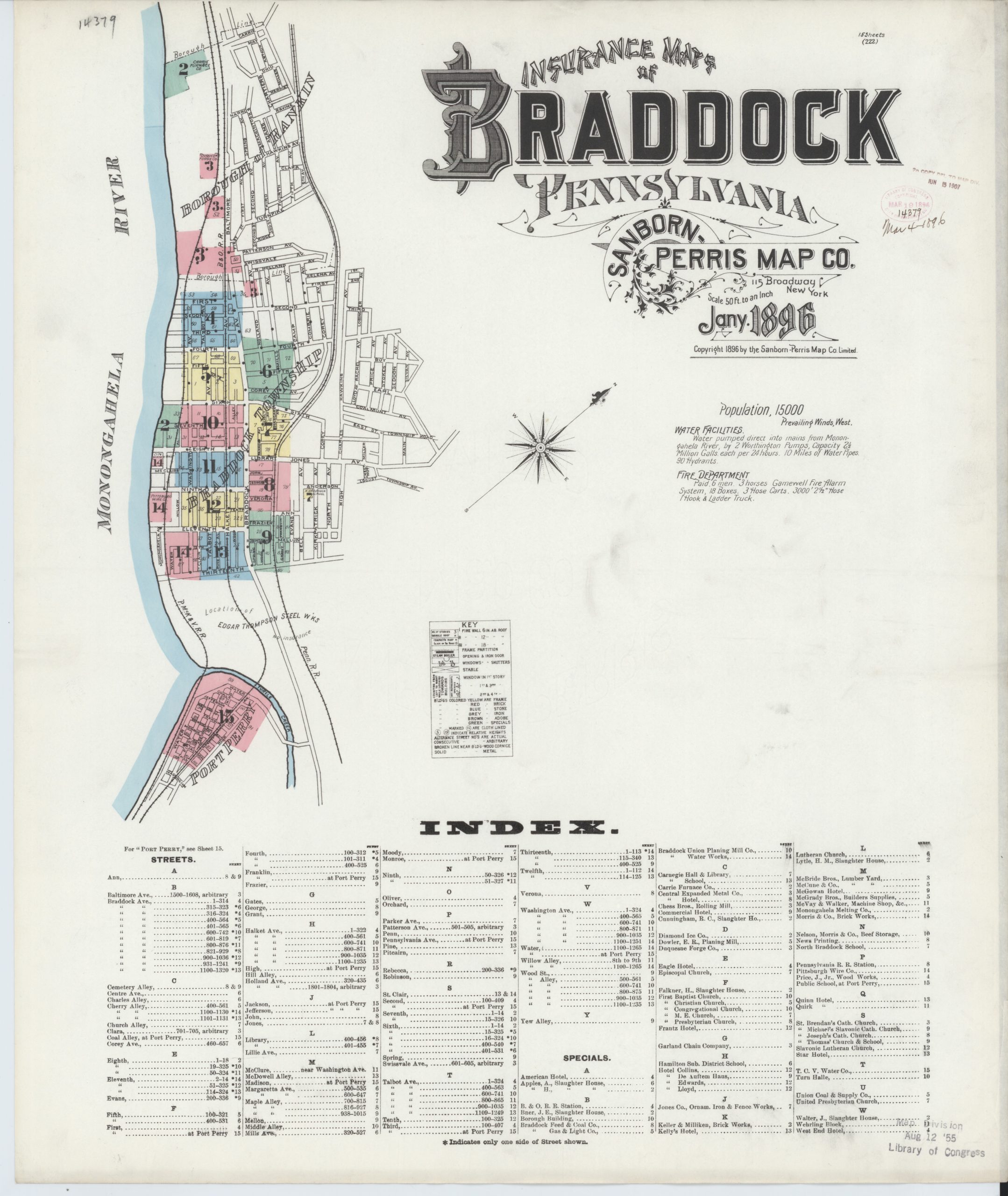 Braddock, Pennsylvania (1896) - Sanborn Fire Maps