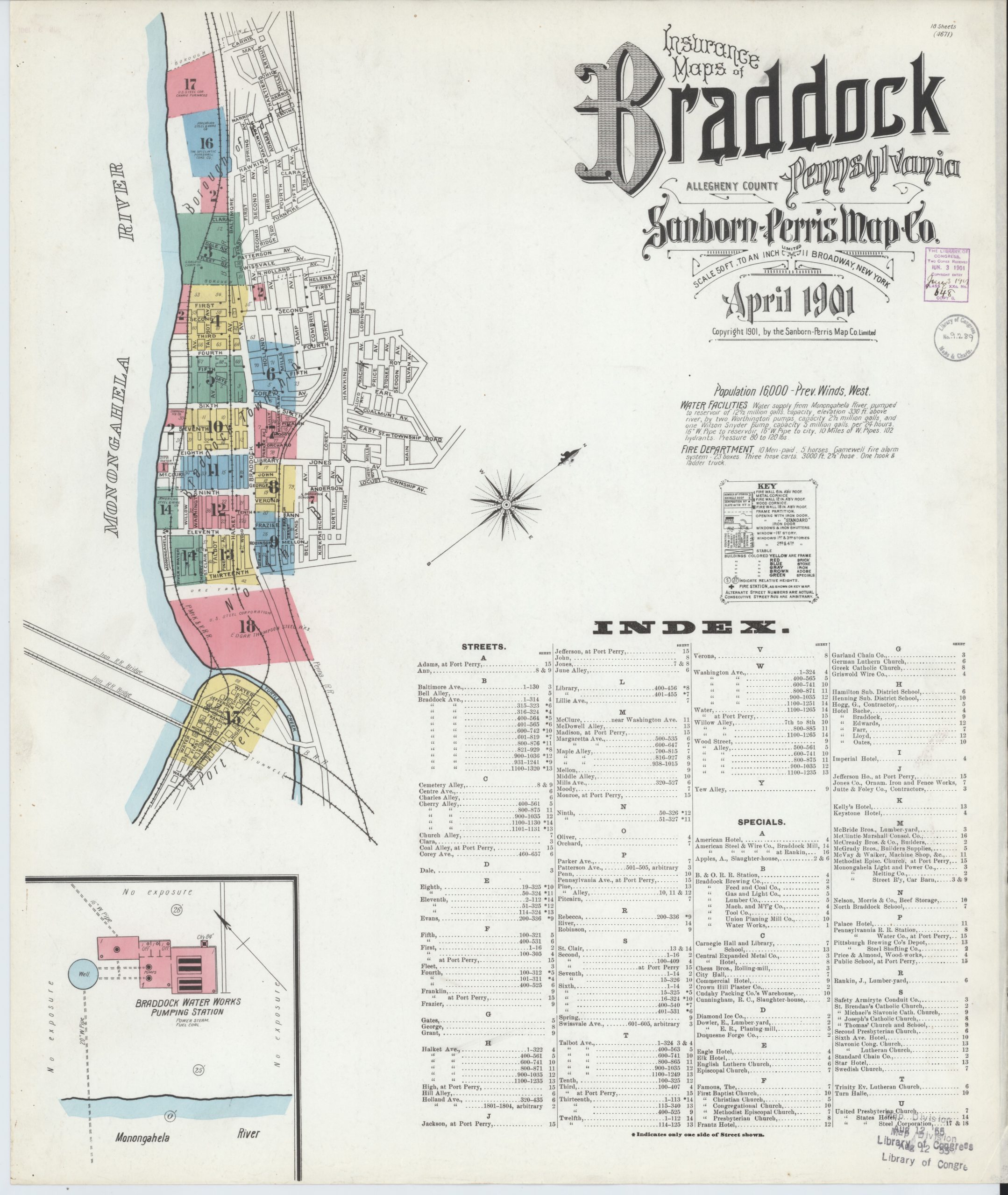 Braddock, Pennsylvania (1901) - Sanborn Fire Maps