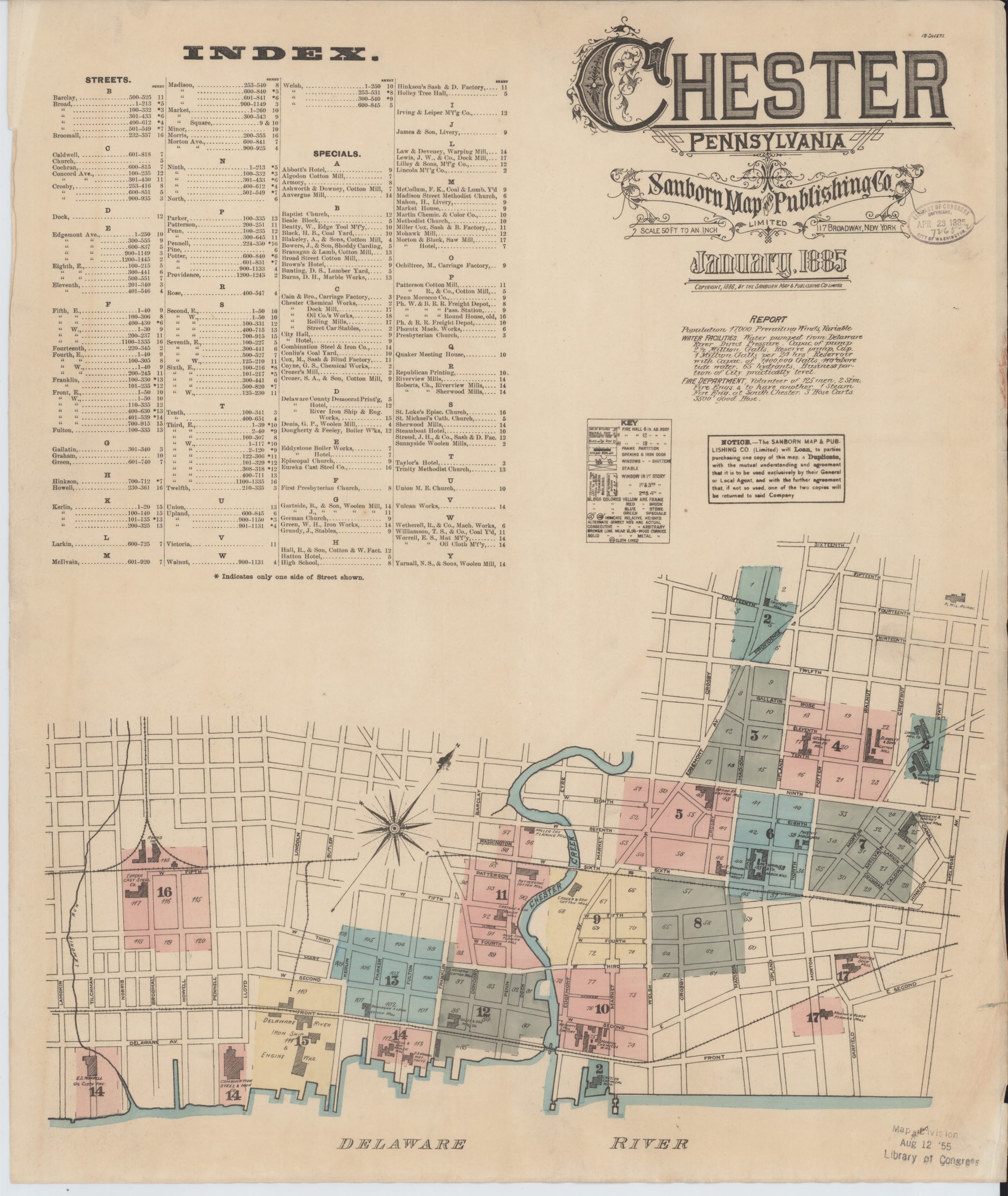 Chester, Pennsylvania (1885) - Sanborn Fire Maps