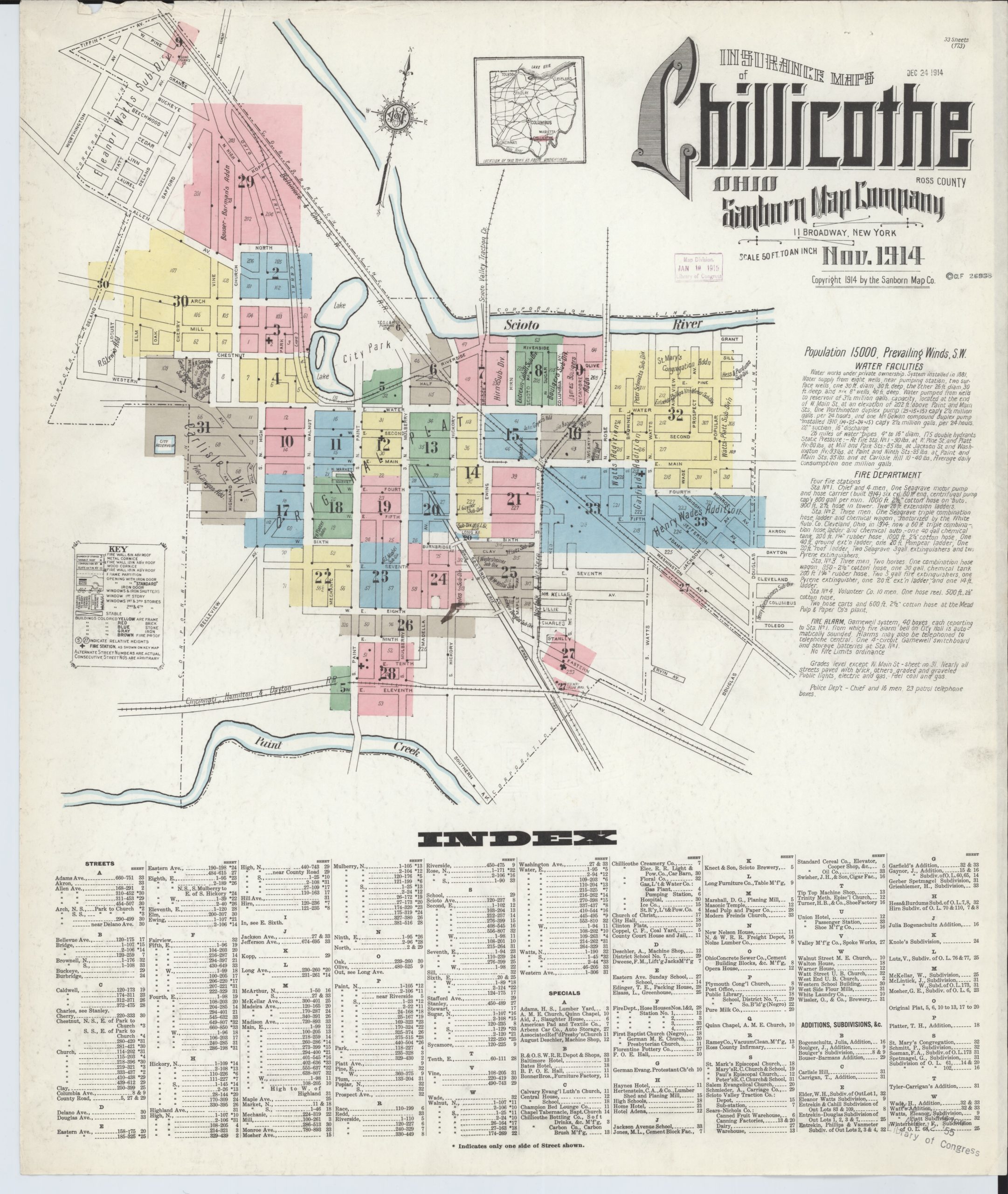 Chillicothe, Ohio (1914) - Sanborn Fire Maps
