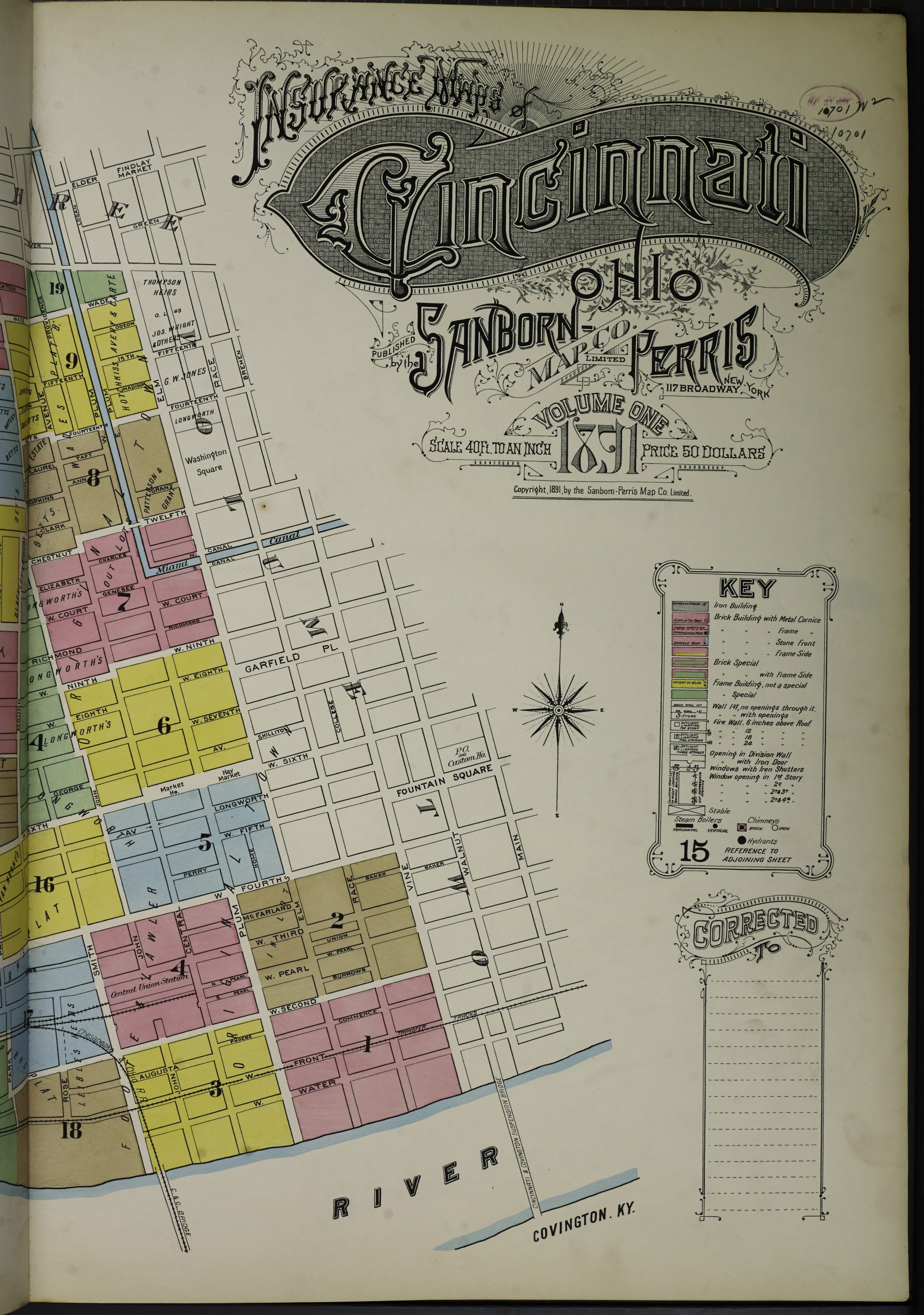 Cincinnati, Ohio (1891) - Sanborn Fire Maps