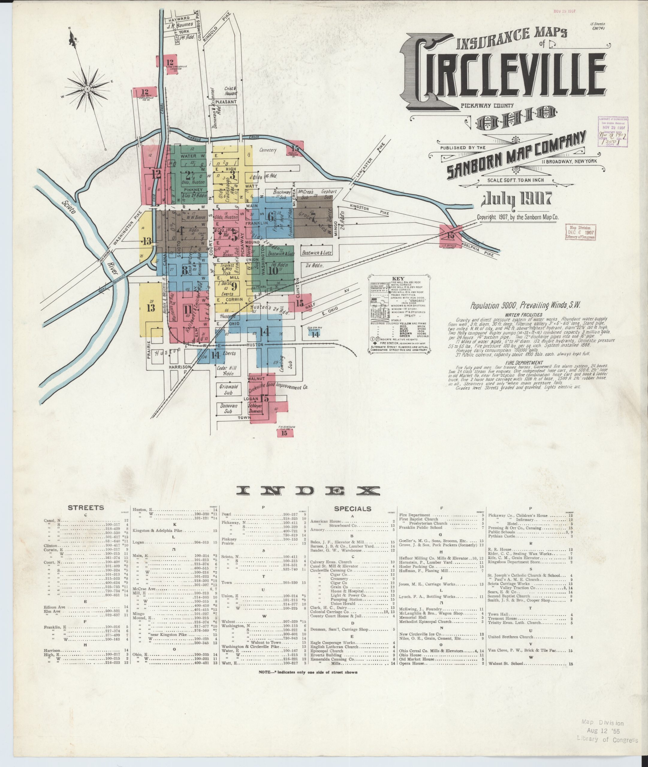 Circleville, Ohio (1907) - Sanborn Fire Maps