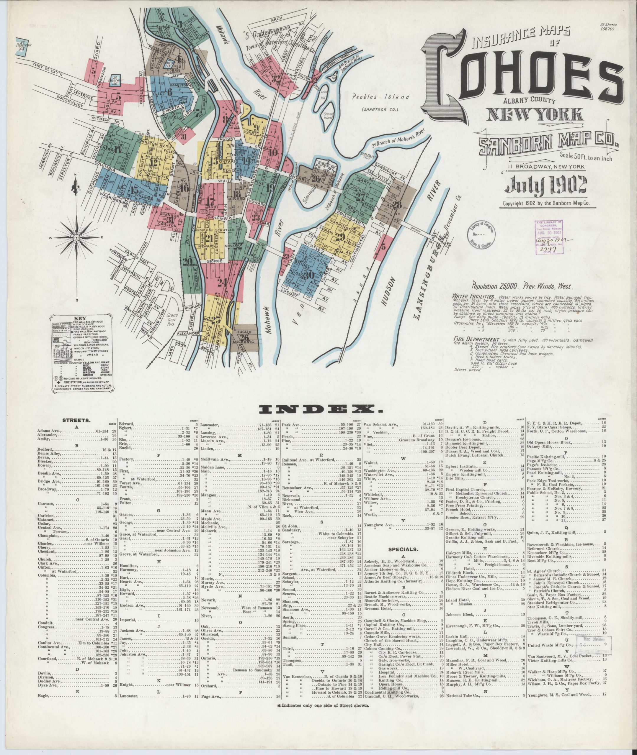 Cohoes, New York (1902) - Sanborn Fire Maps