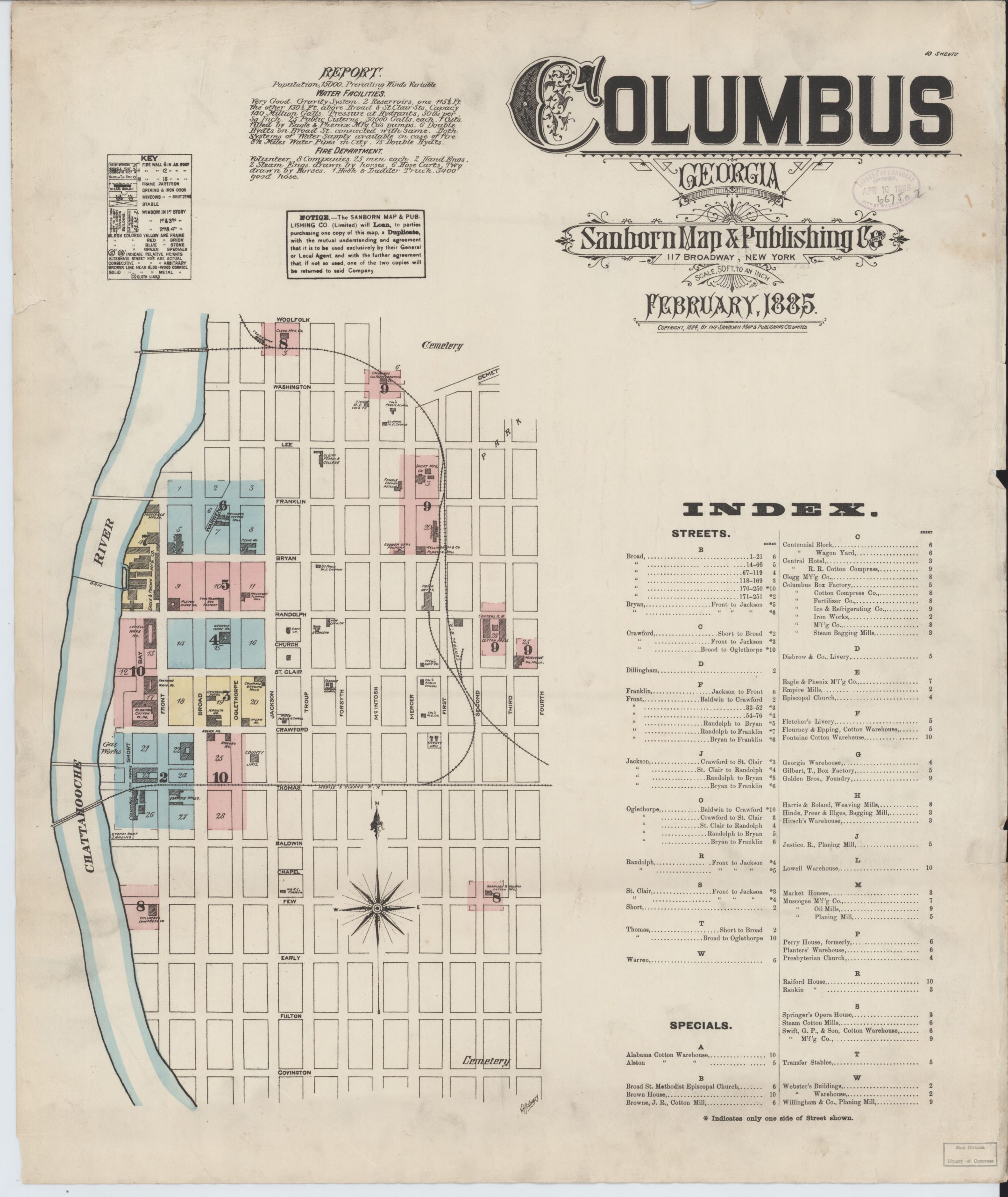 Columbus, Georgia (1885) - Sanborn Fire Maps