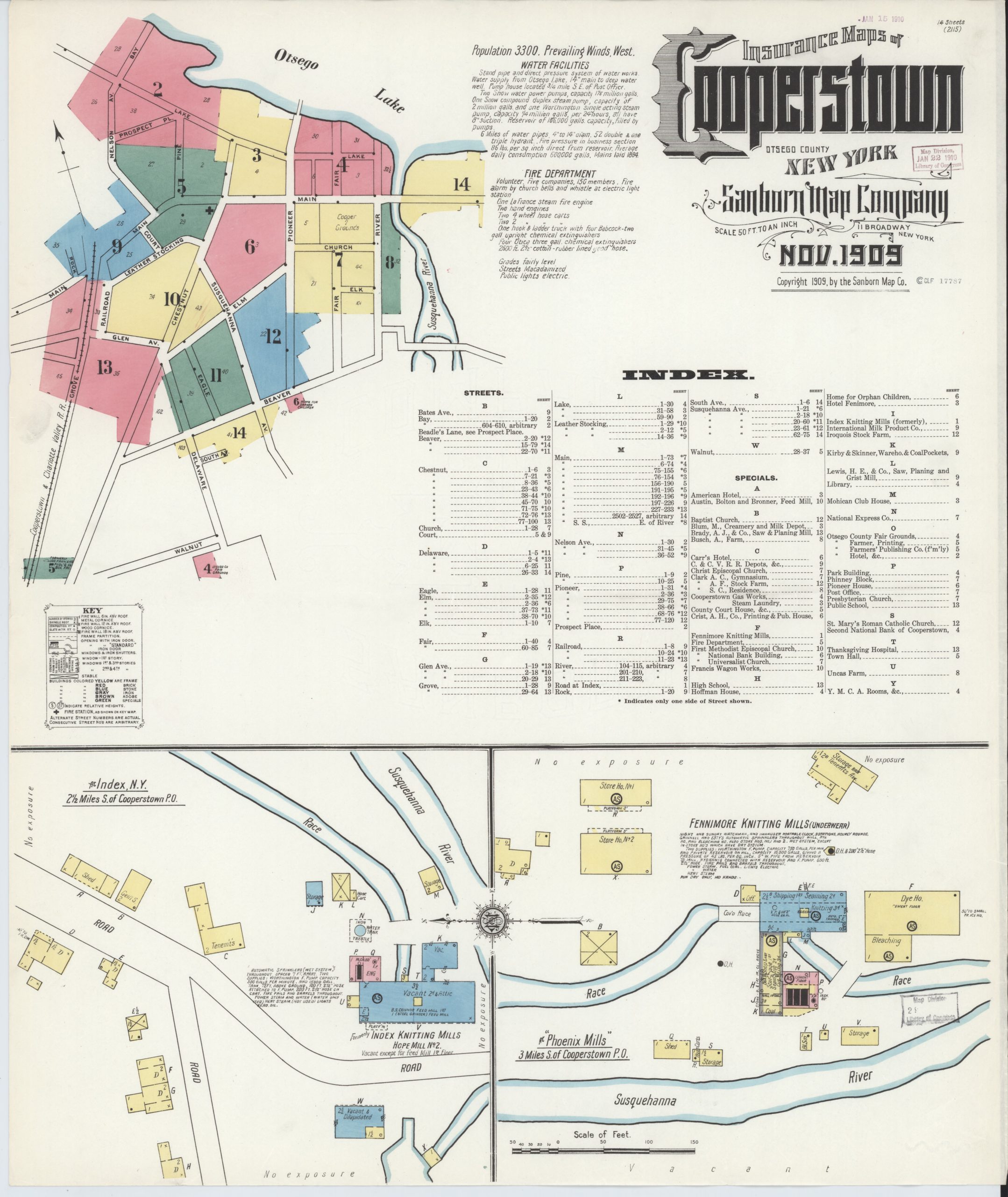 Cooperstown, New York (1909) - Sanborn Fire Maps