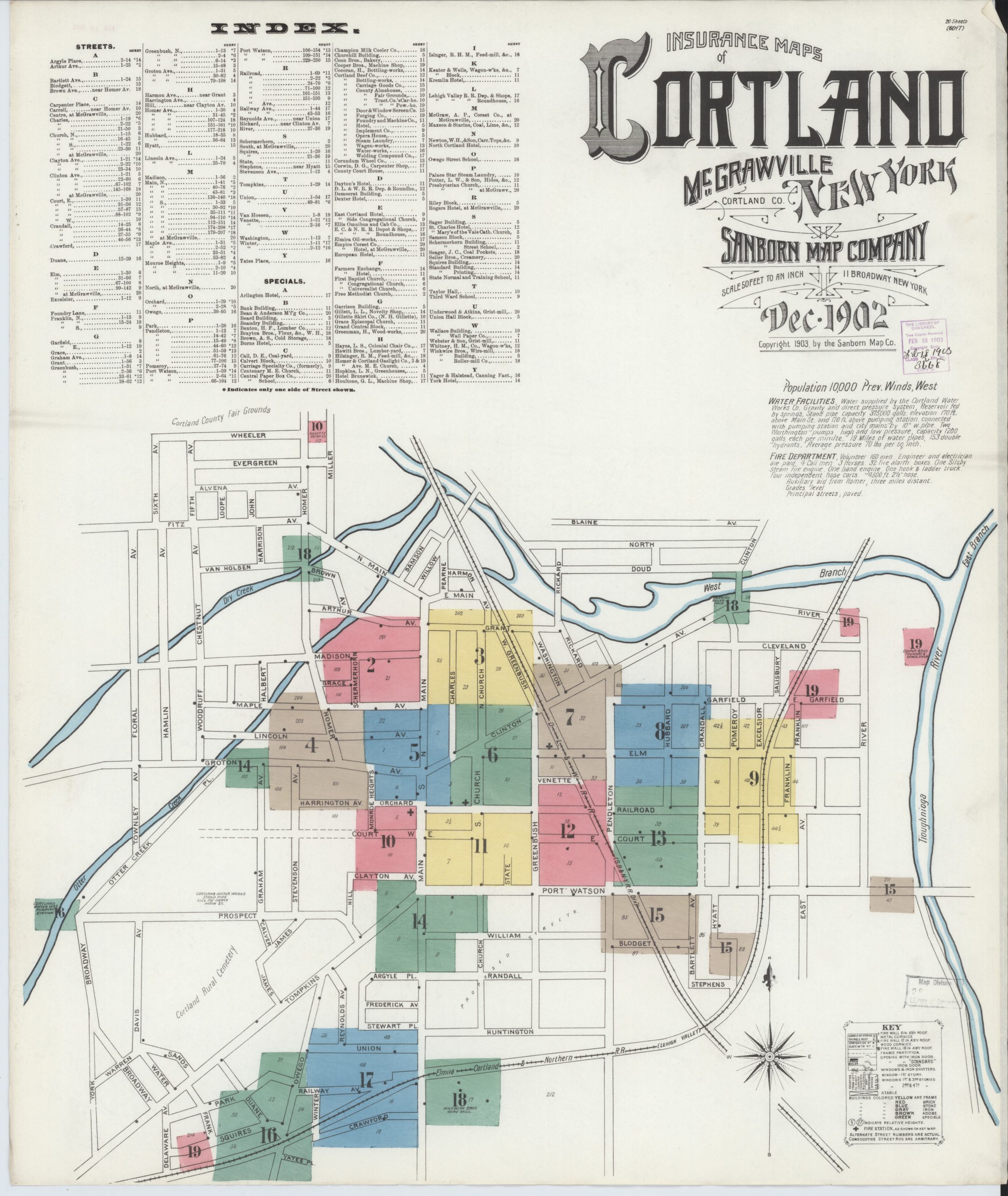 Cortland, New York (1902) - Sanborn Fire Maps