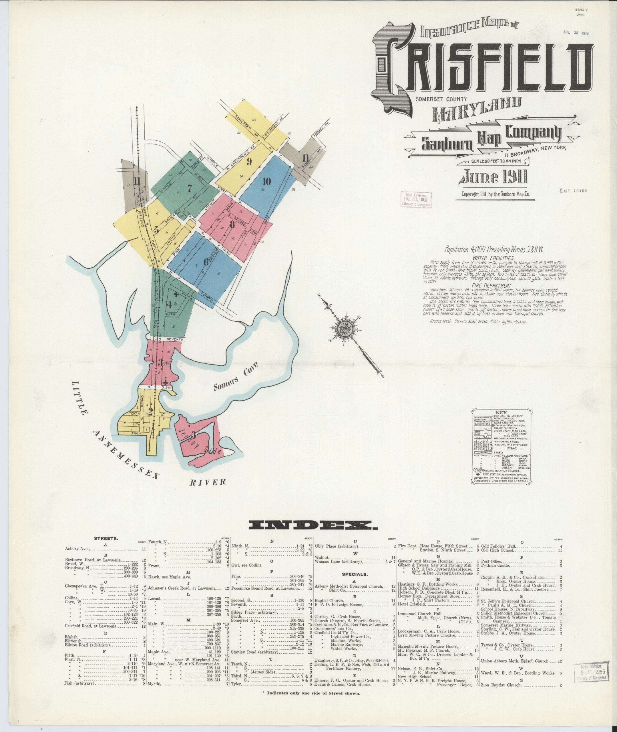 Crisfield, Maryland (1911) - Sanborn Fire Maps