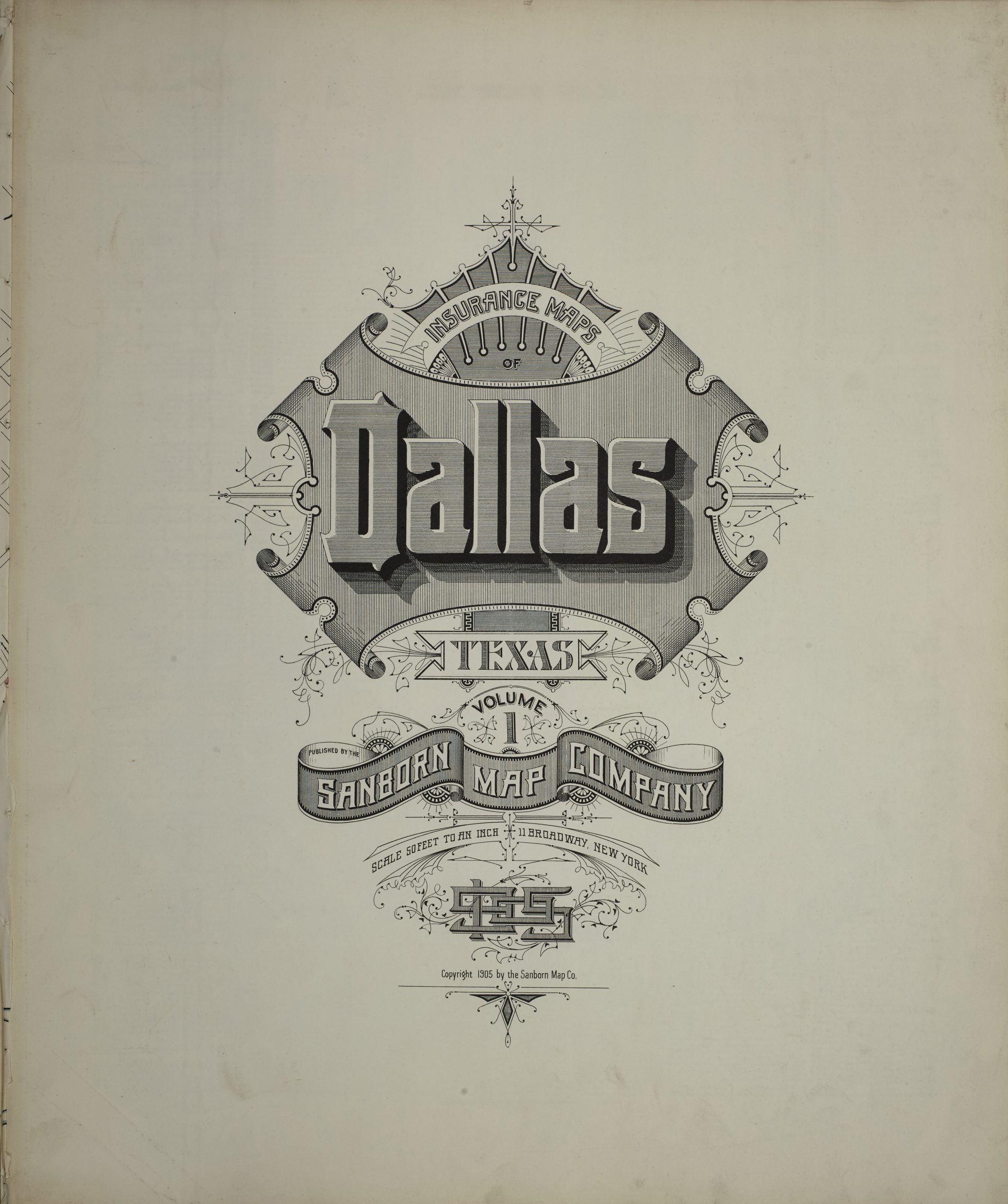 Dallas, Texas (1905) (Cover Page) - Sanborn Fire Maps