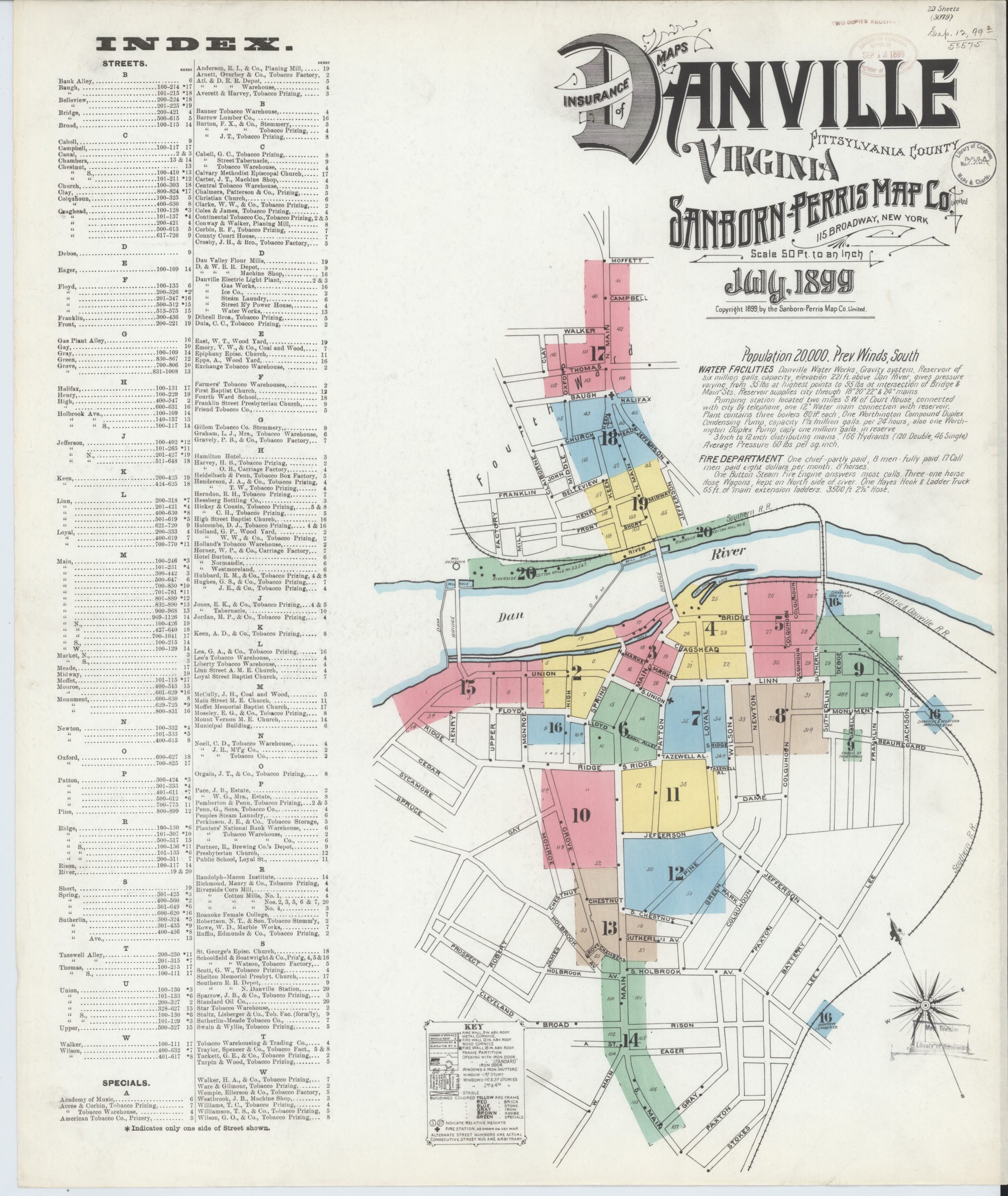 Danville, Virginia (1899) - Sanborn Fire Maps