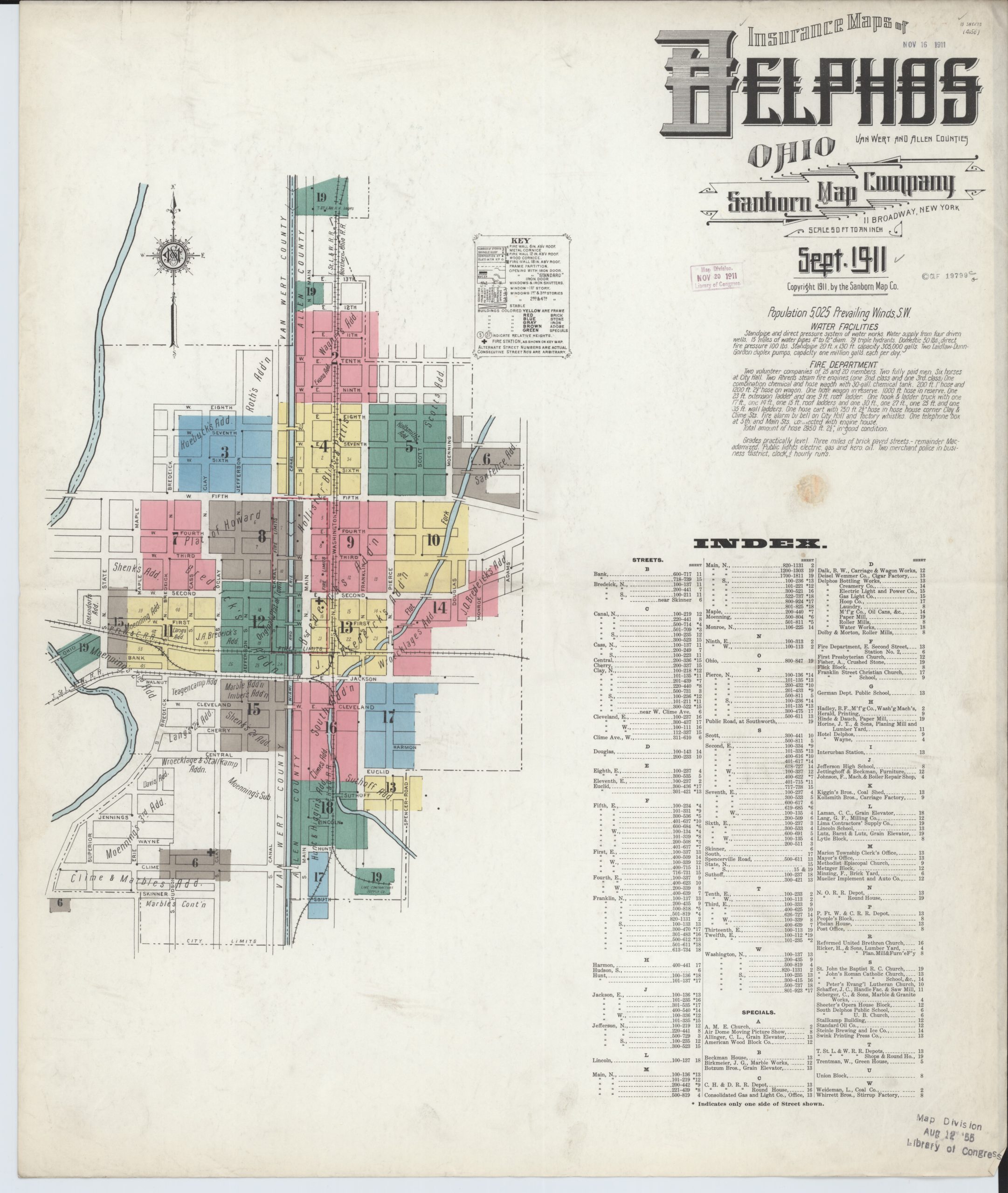 Delphos, Ohio (1911) - Sanborn Fire Maps