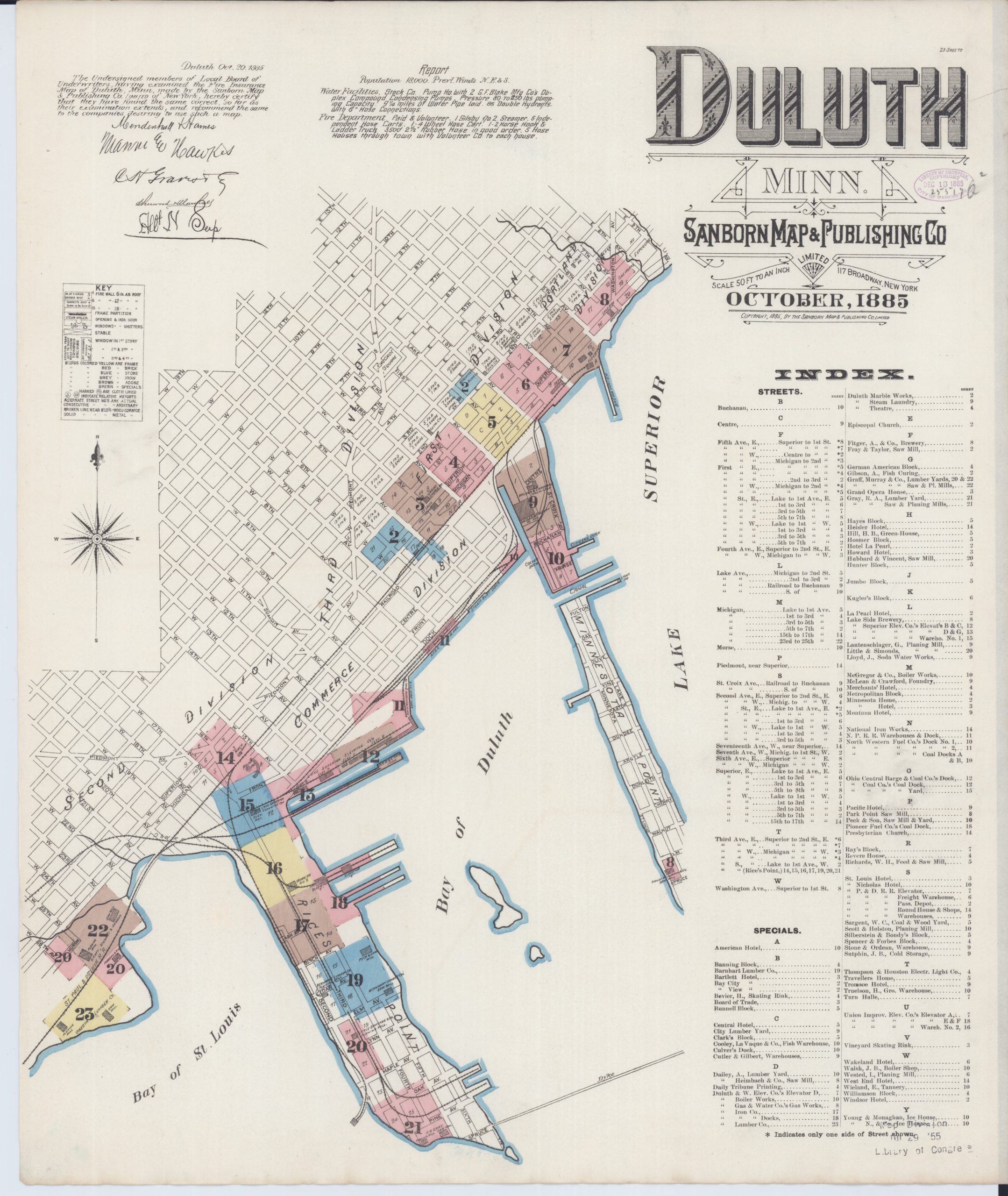 Duluth, Minnesota (1885) - Sanborn Fire Maps