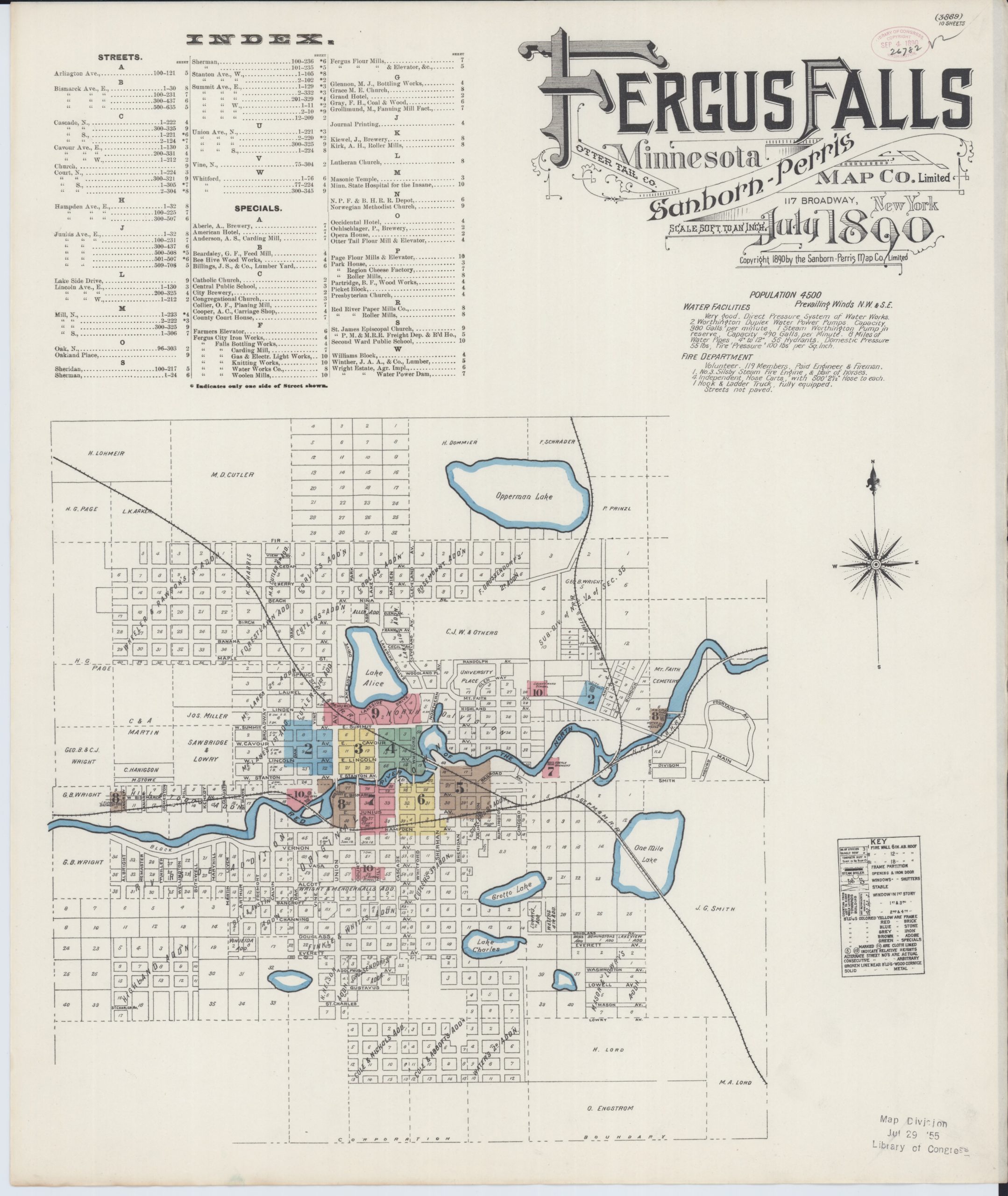 Fergus Falls, Minnesota (1890) - Sanborn Fire Maps