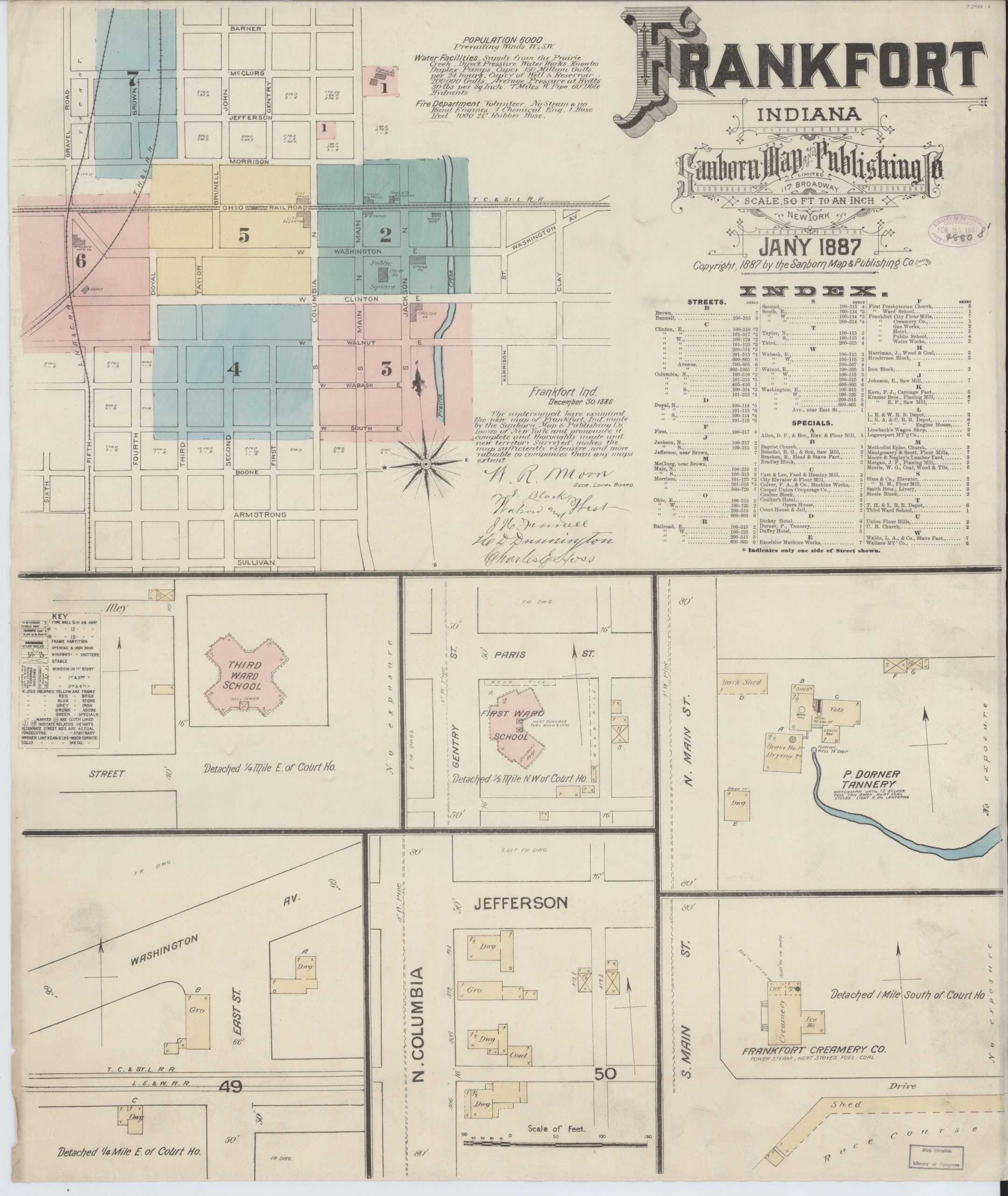 Frankfort, Indiana (1887) - Sanborn Fire Maps