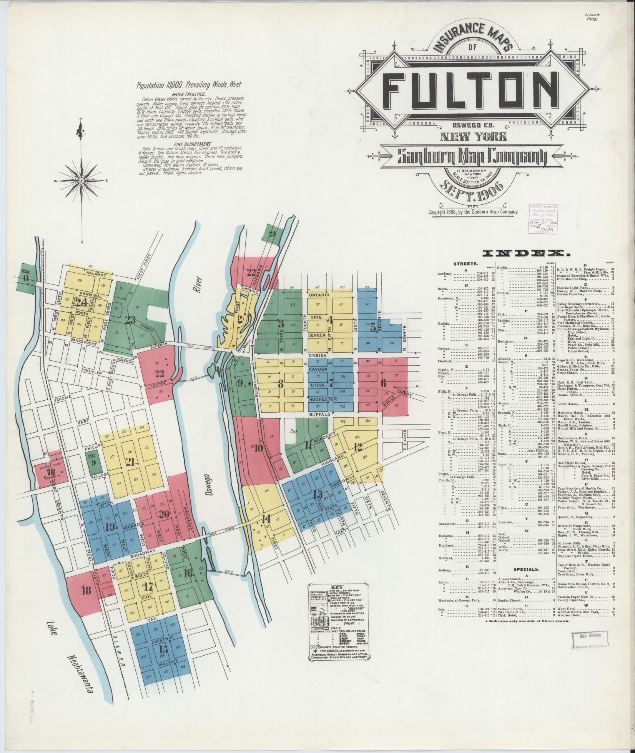 Fulton, New York (1906) - Sanborn Fire Maps
