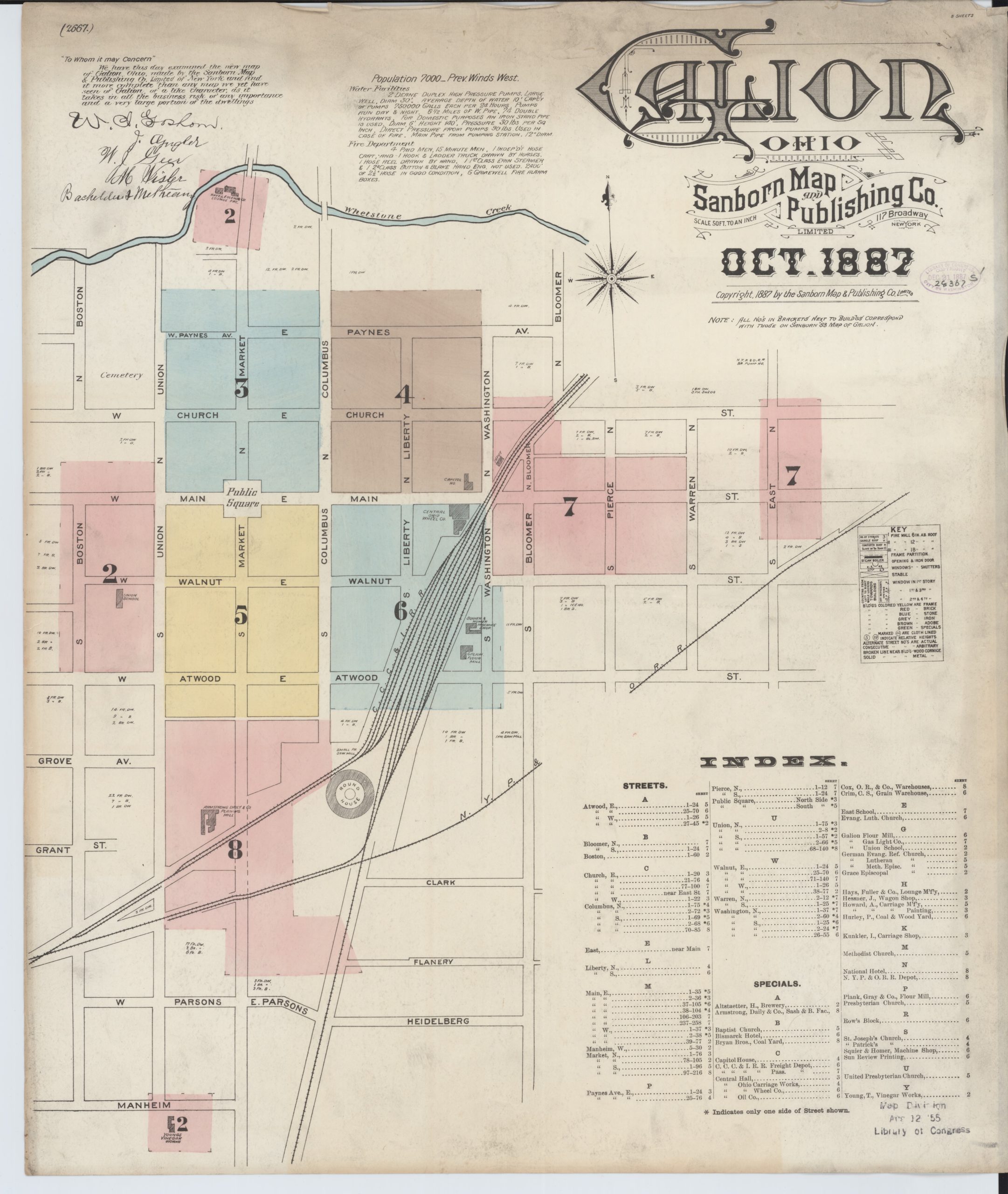 Galion, Ohio (1887) - Sanborn Fire Maps
