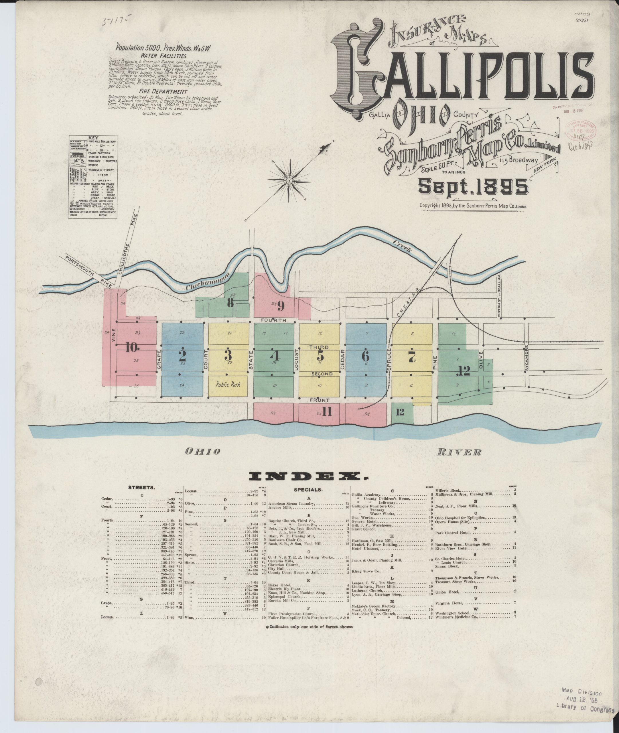 Gallipolis, Ohio (1895) - Sanborn Fire Maps