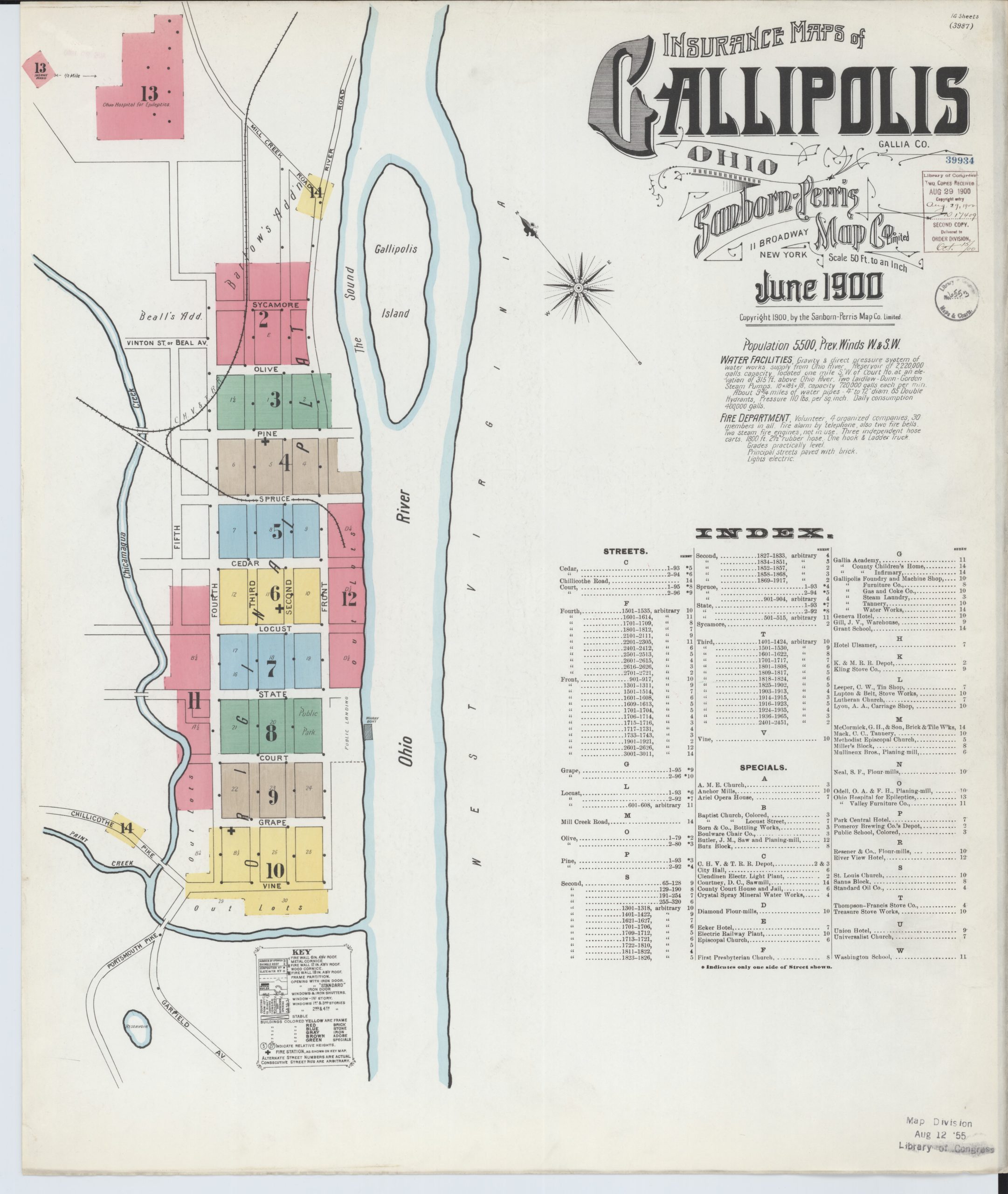 Gallipolis, Ohio (1900) - Sanborn Fire Maps
