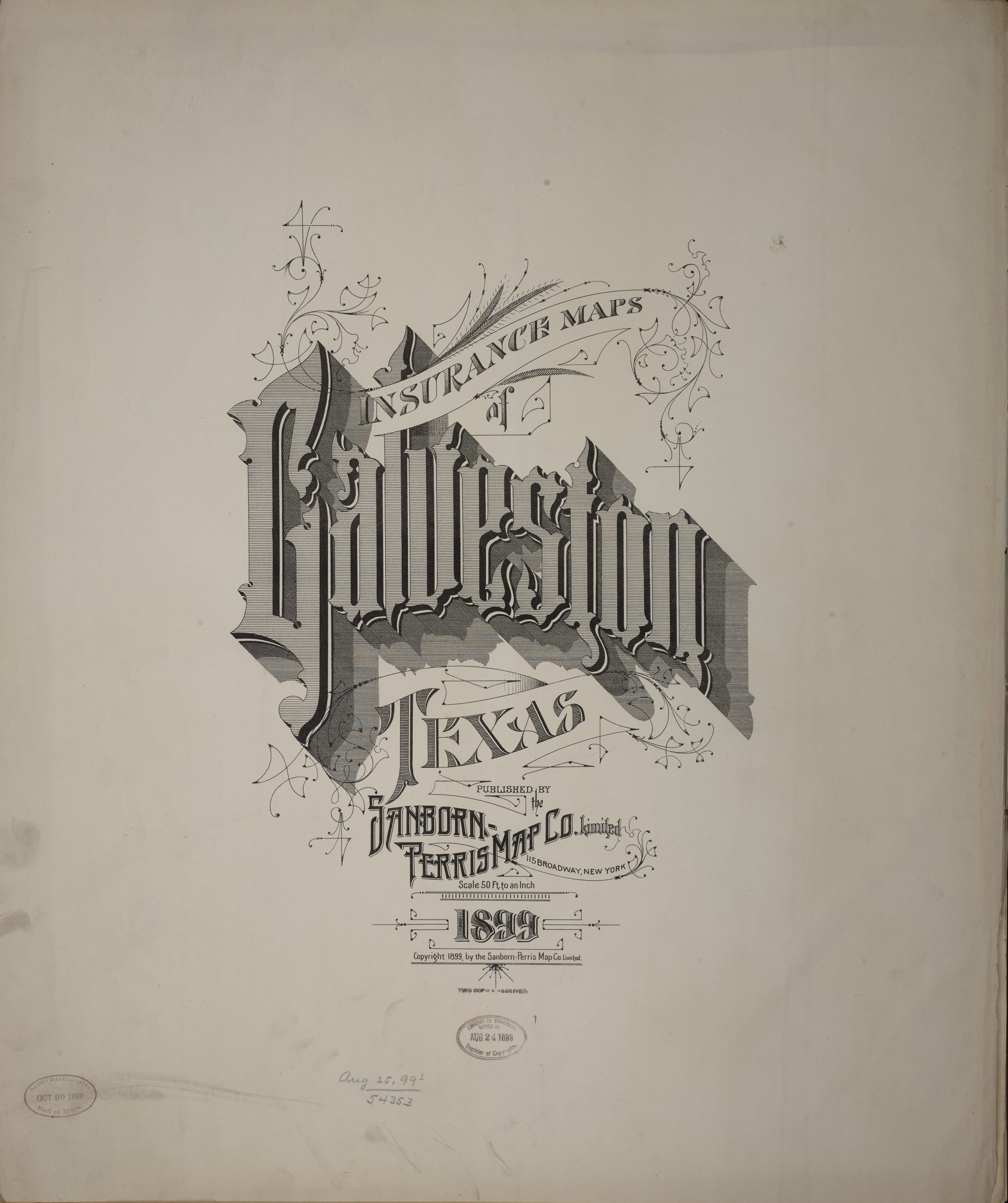 Galveston, Texas (1899) (Cover Page) - Sanborn Fire Maps