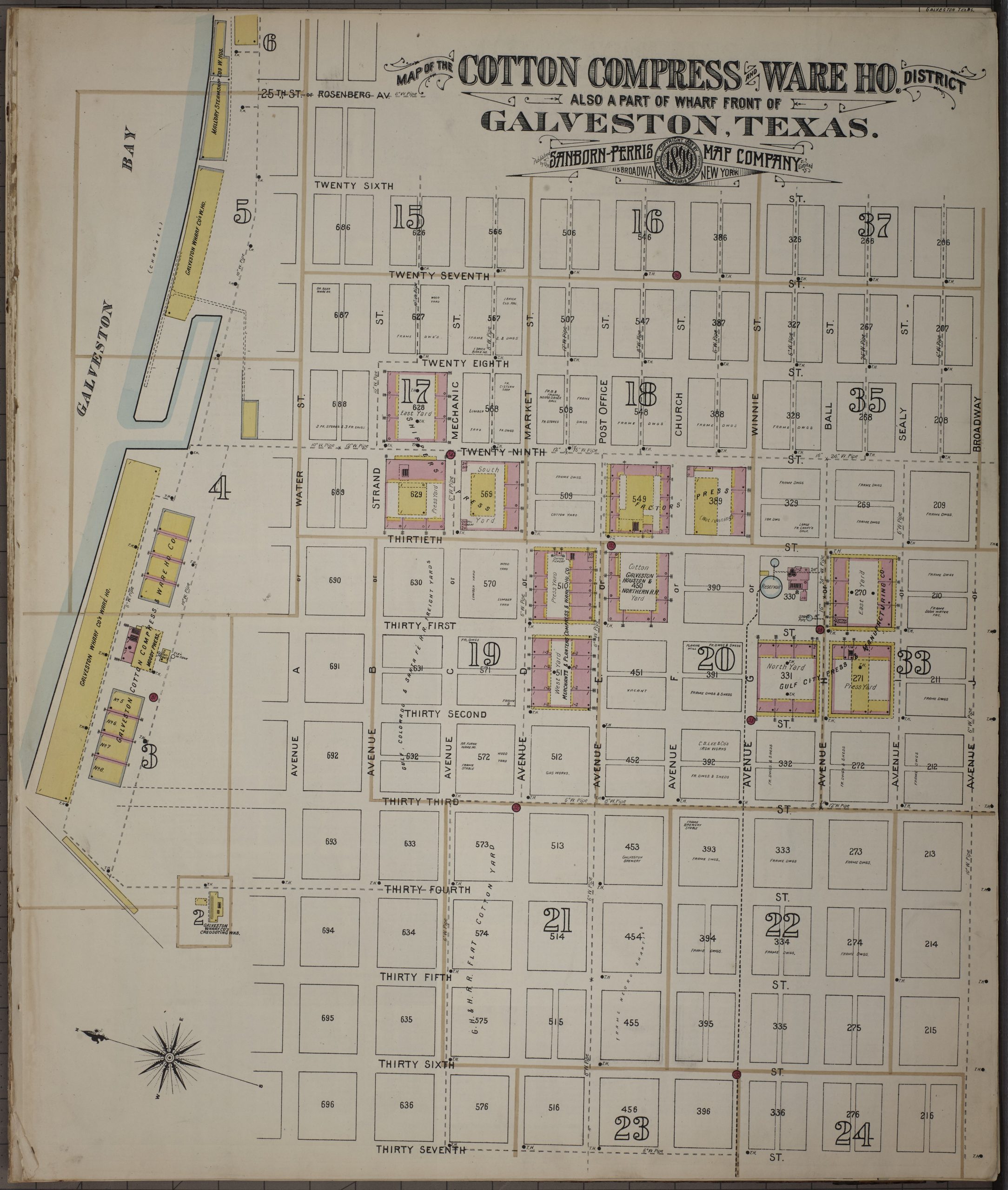 Galveston, Texas (1899) - Sanborn Fire Maps