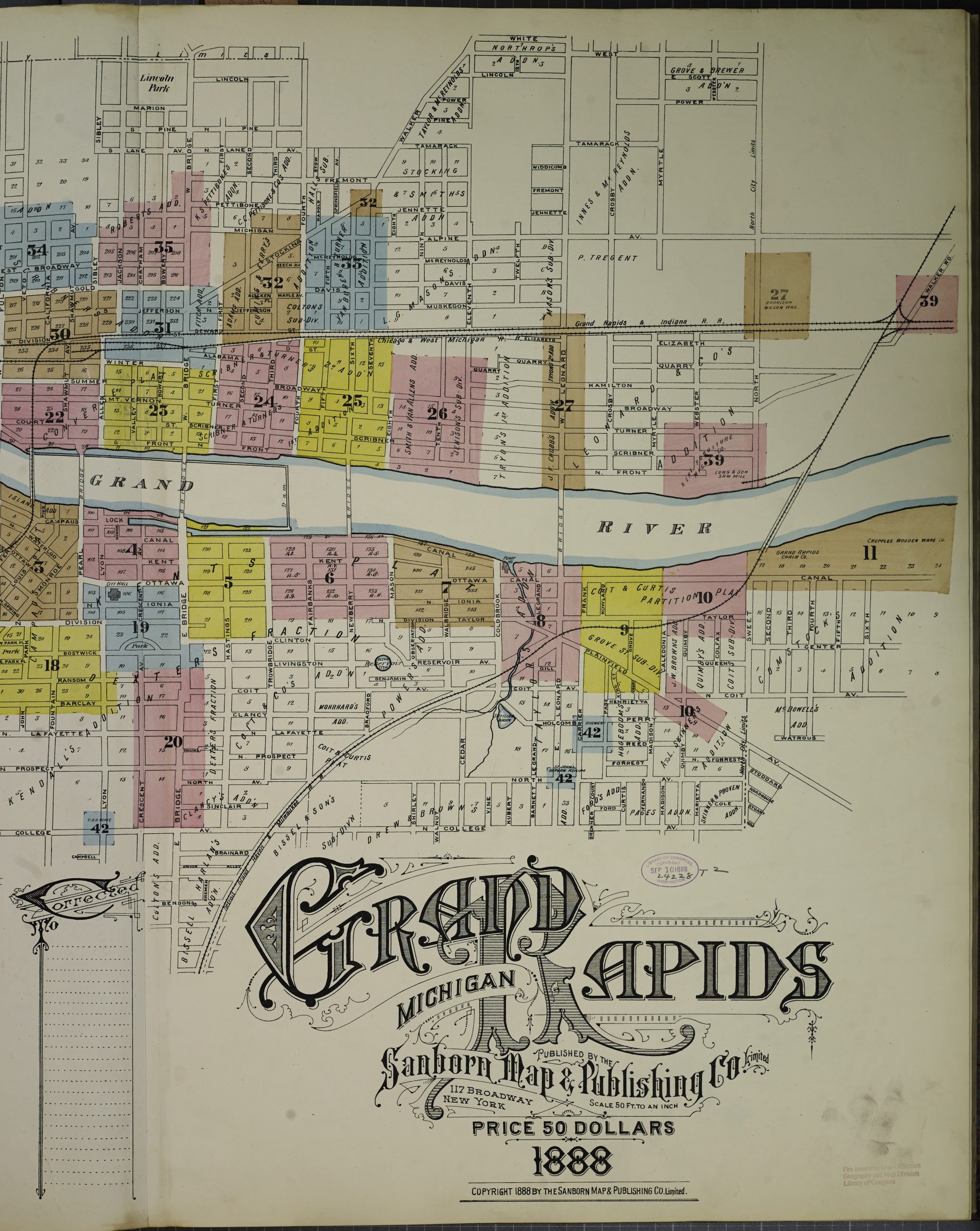 Grand Rapids, Michigan (1888) - Sanborn Fire Maps