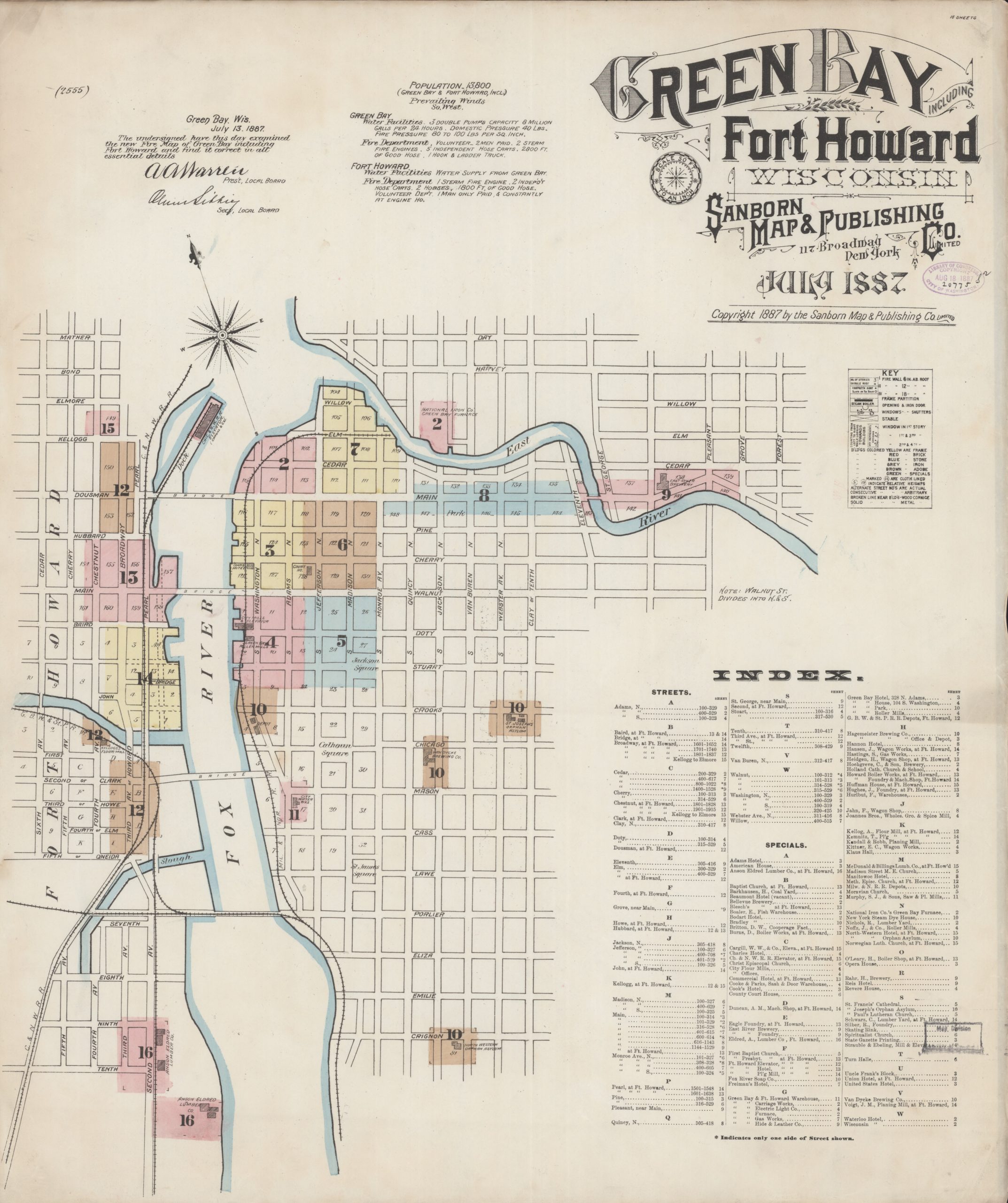 Green Bay, Wisconsin (1887) - Sanborn Fire Maps