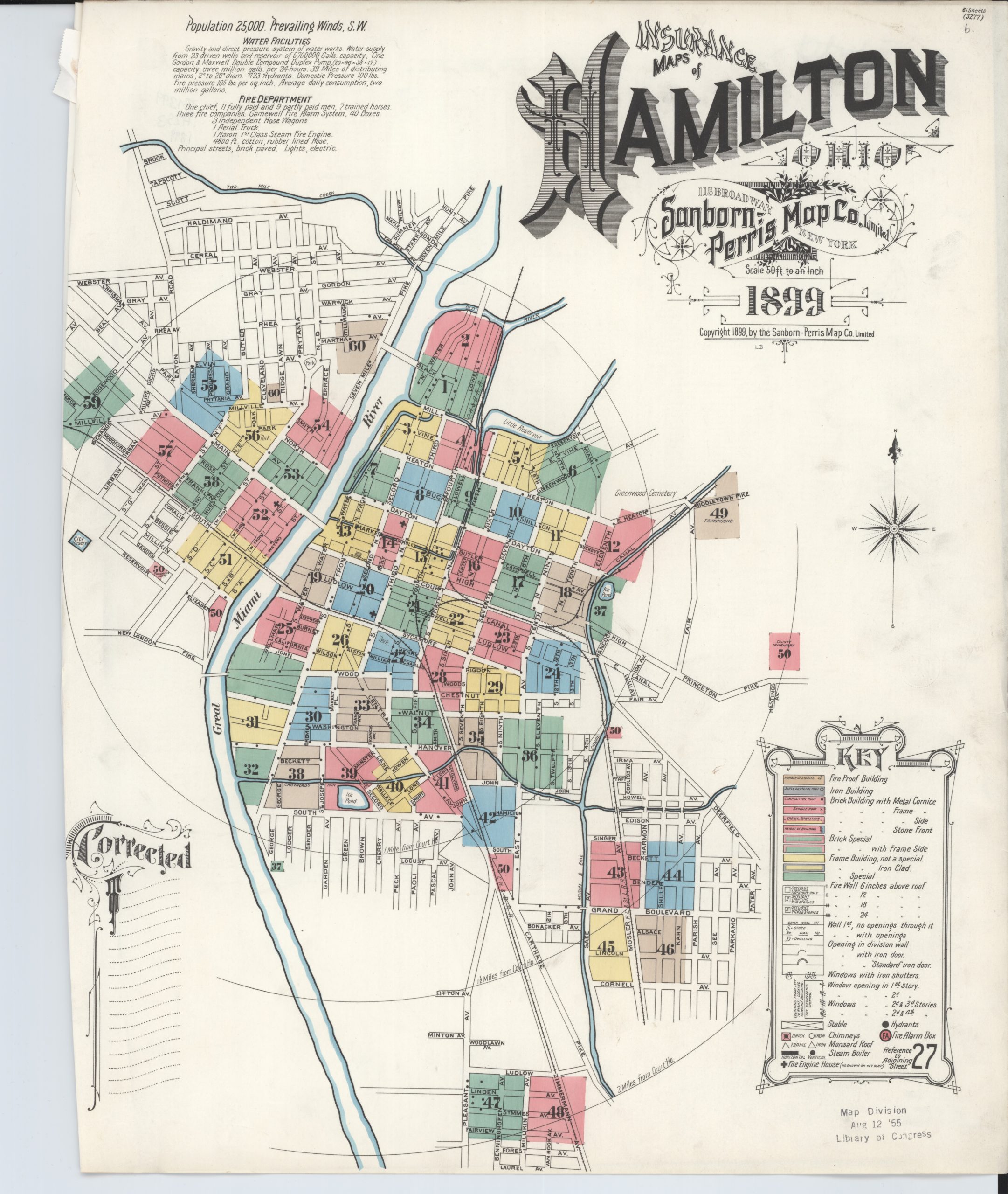 Hamilton, Ohio (1899) - Sanborn Fire Maps