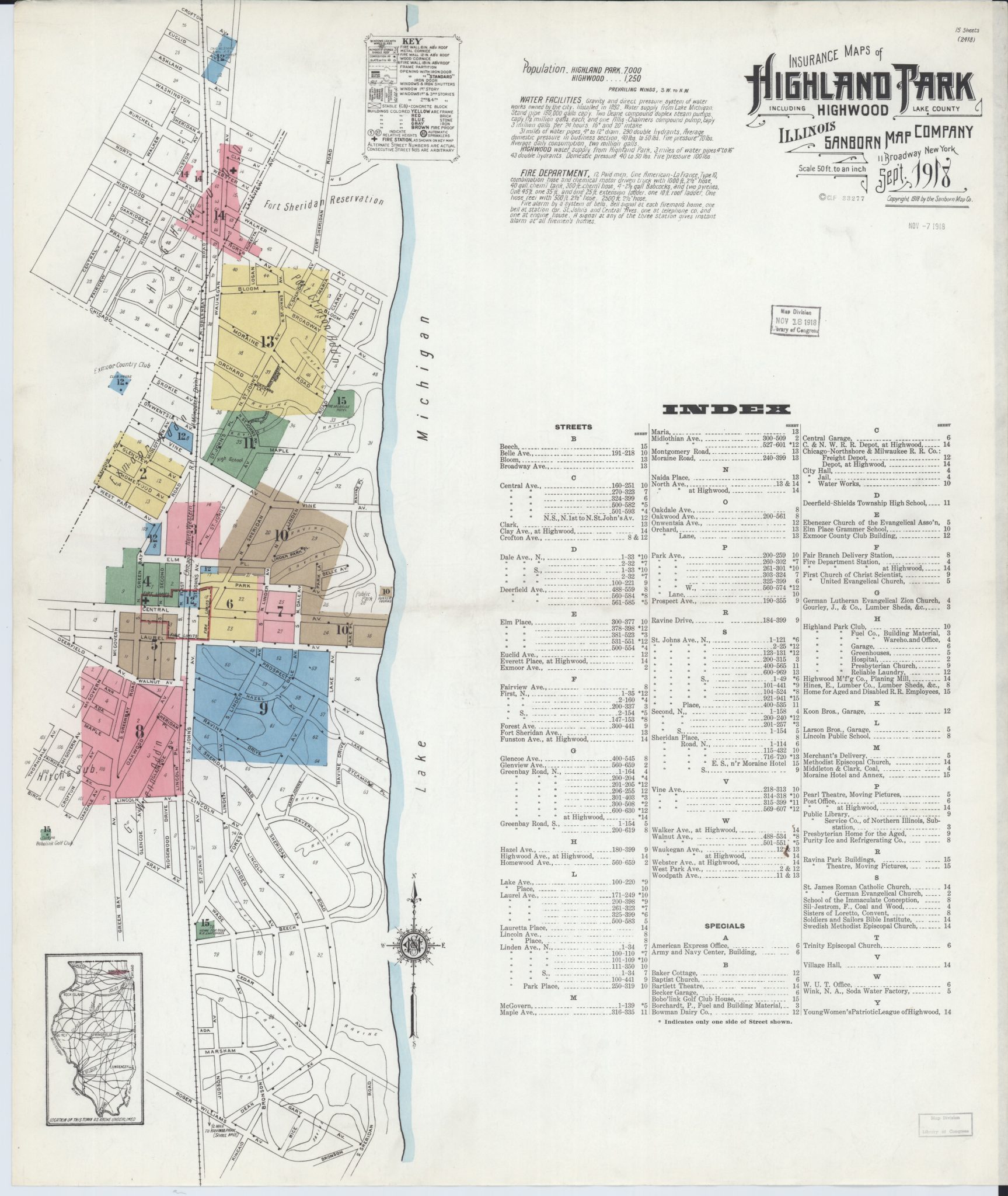 Highland Park - Sanborn Fire Maps