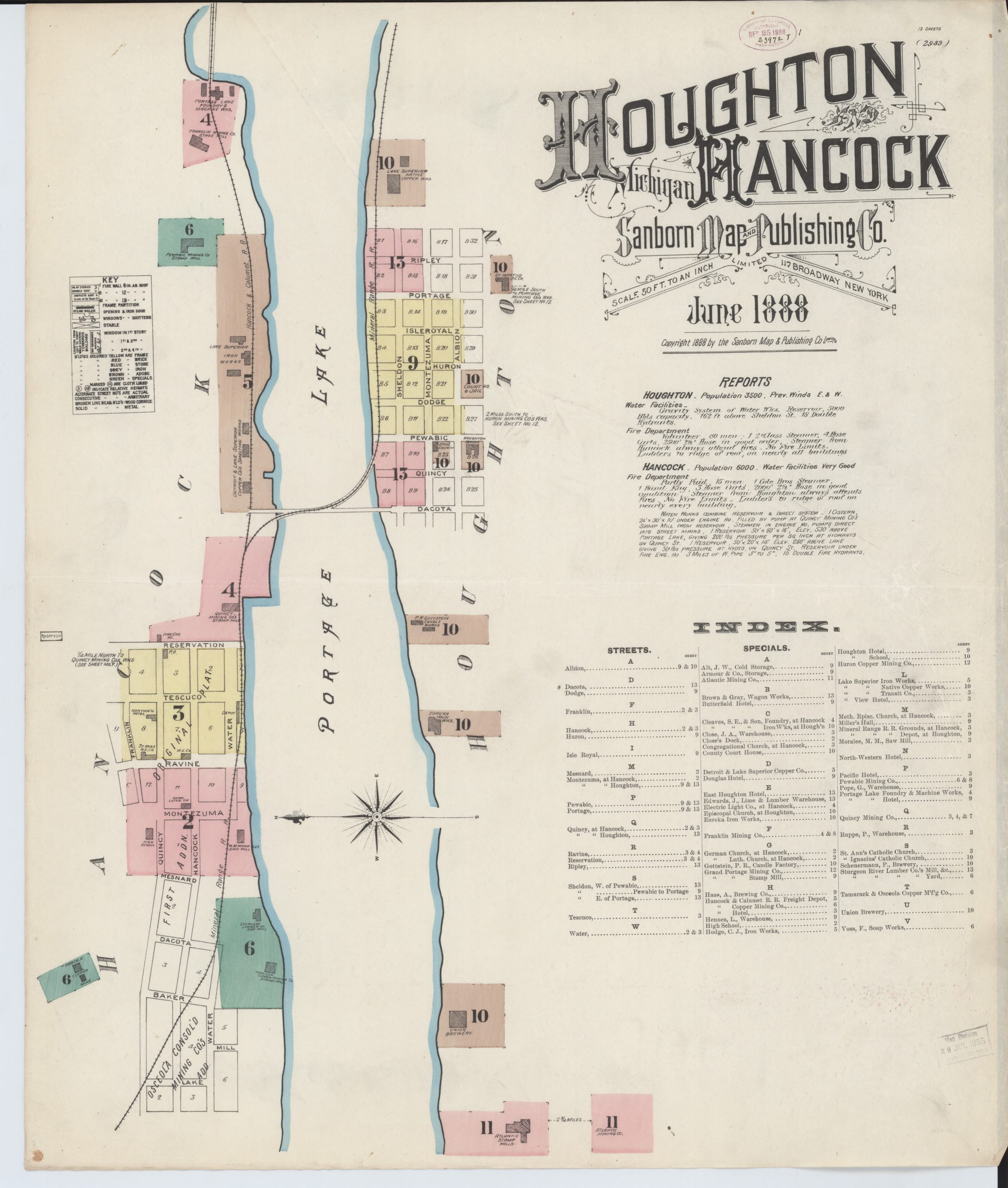 Houghton, Michigan (1888) - Sanborn Fire Maps
