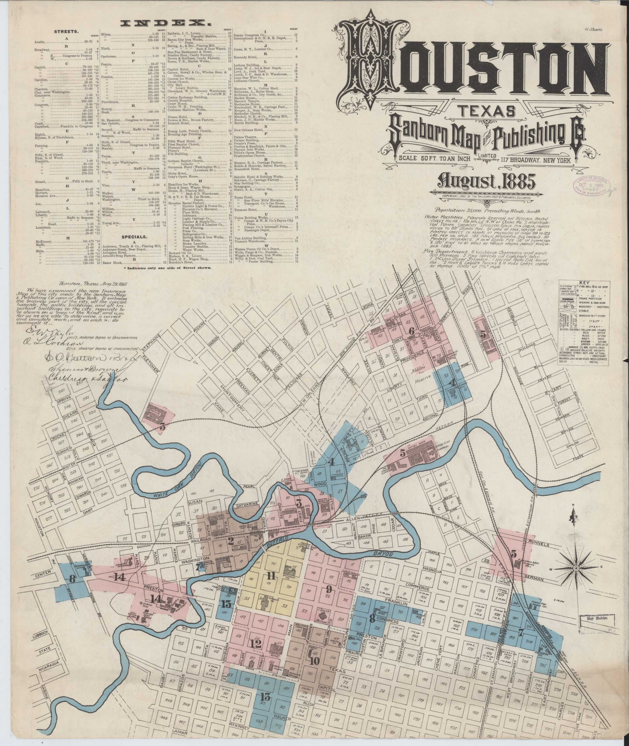 Houston, Texas (1885) - Sanborn Fire Maps