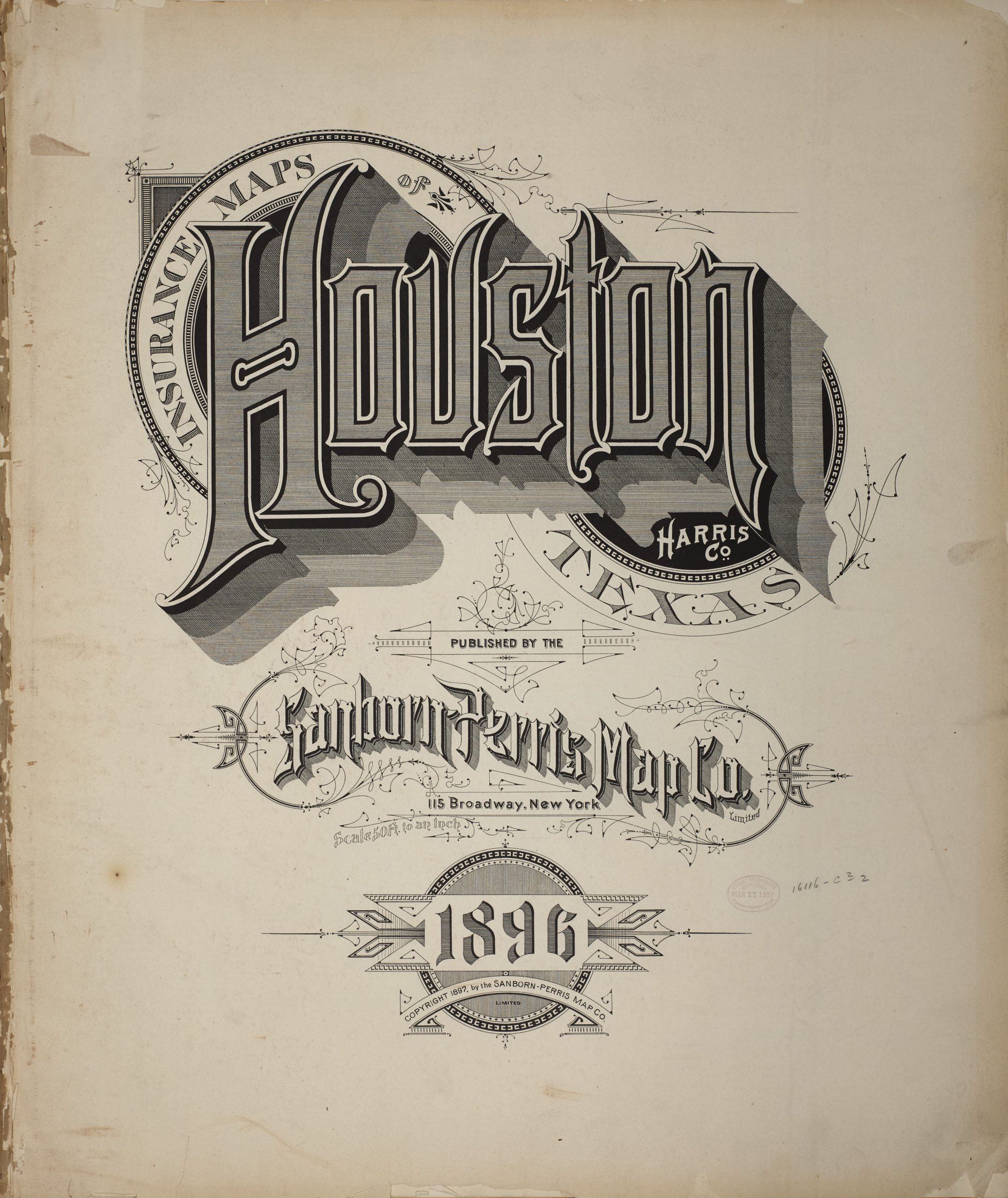 Houston, Texas (1896) (Cover Page) - Sanborn Fire Maps