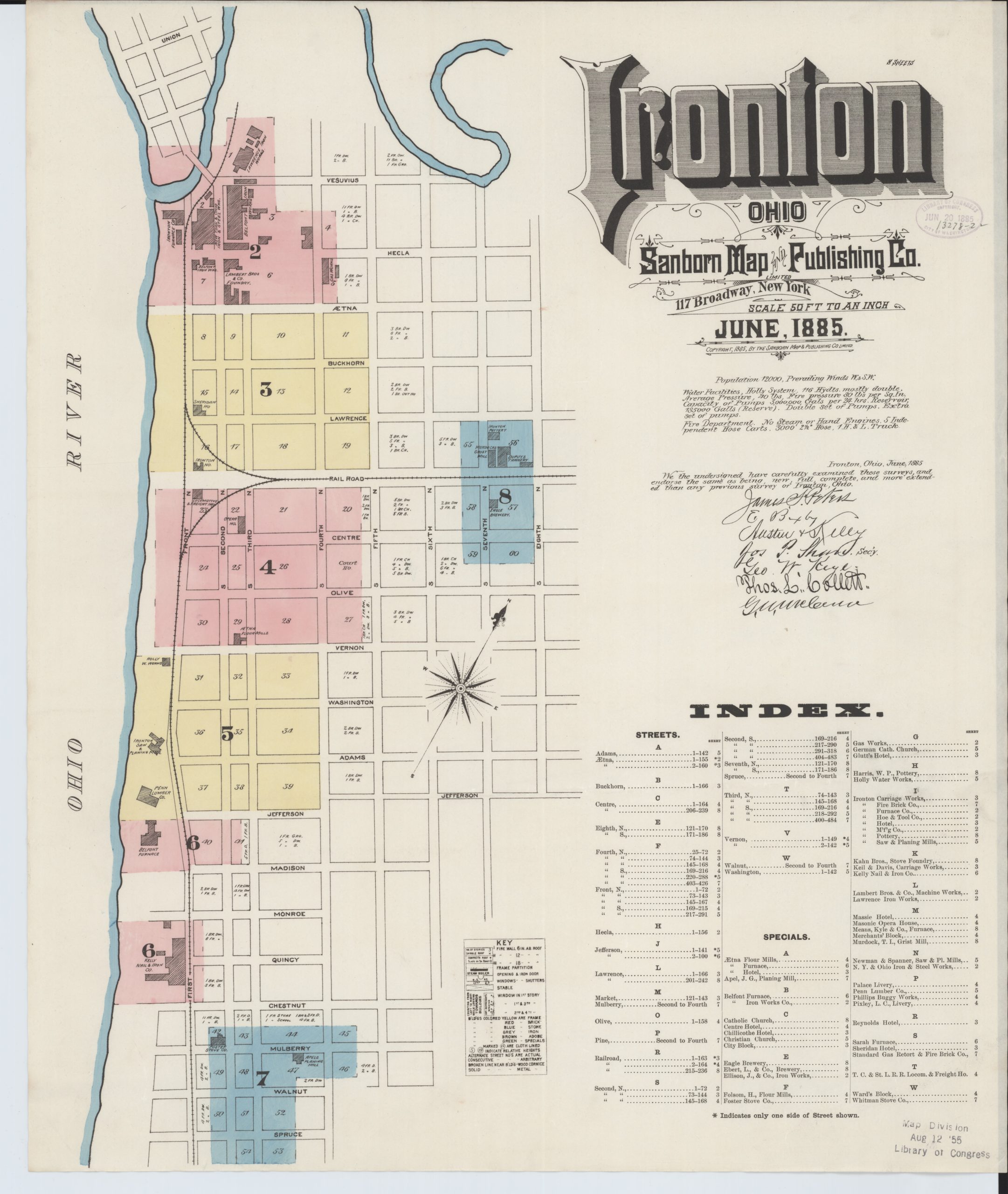 Ironton, Ohio (1885) - Sanborn Fire Maps