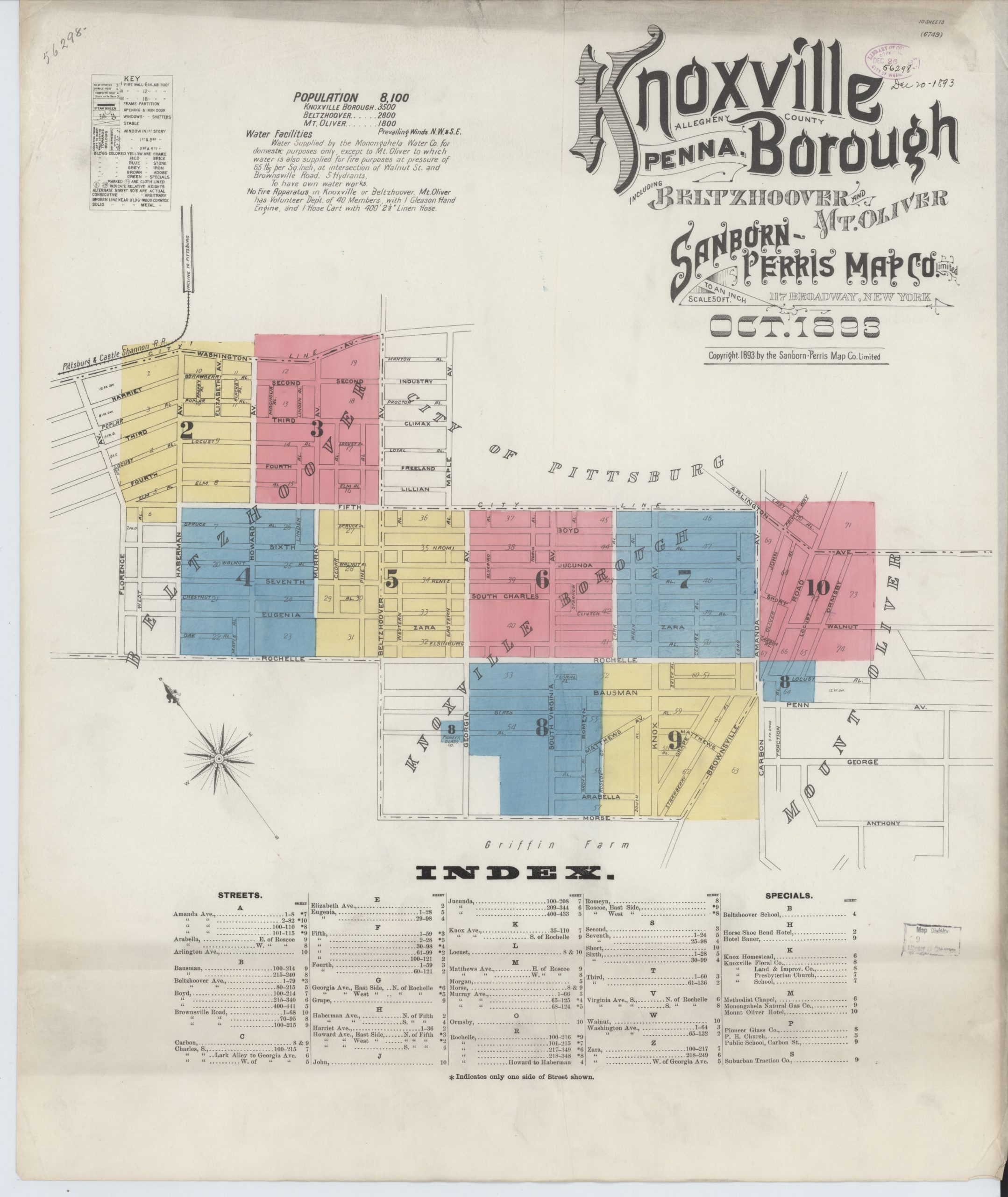 Knoxville Borough, Pennsylvania (1896) - Sanborn Fire Maps