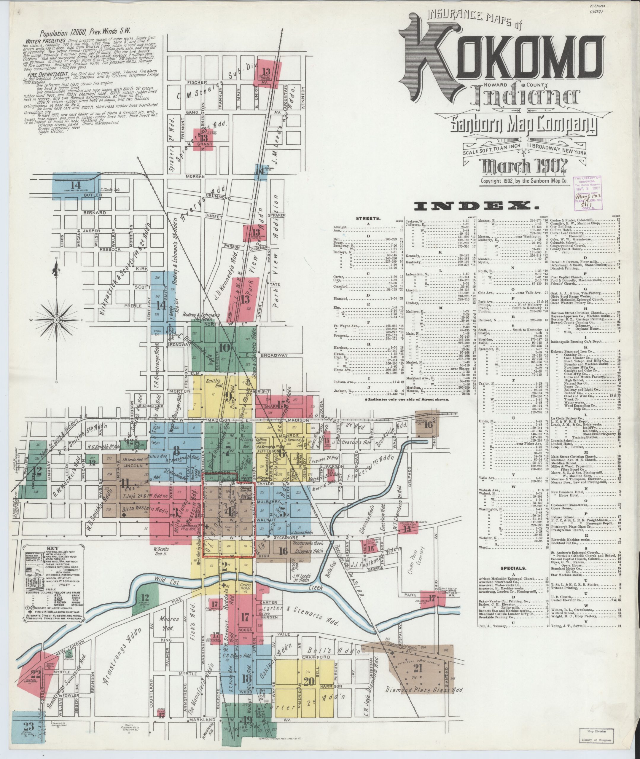 Kokomo, Indiana (1902) - Sanborn Fire Maps