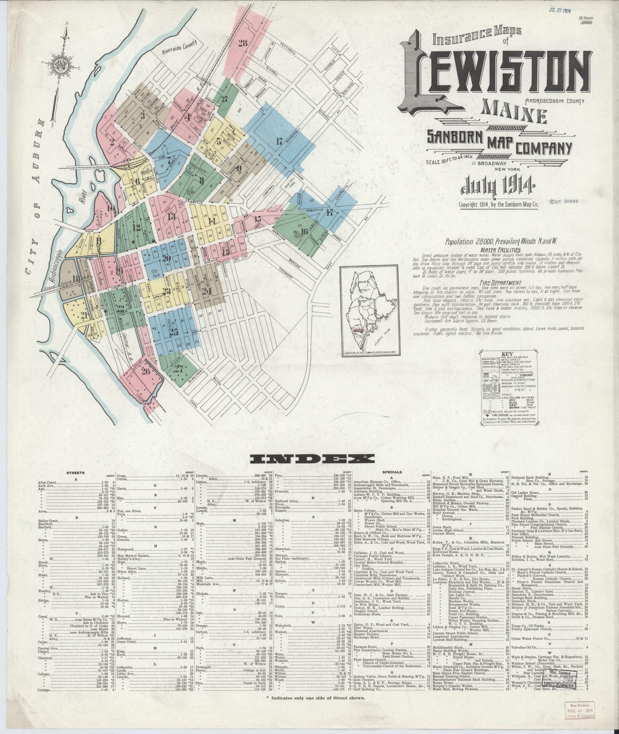Lewiston, Maine (1914) - Sanborn Fire Maps