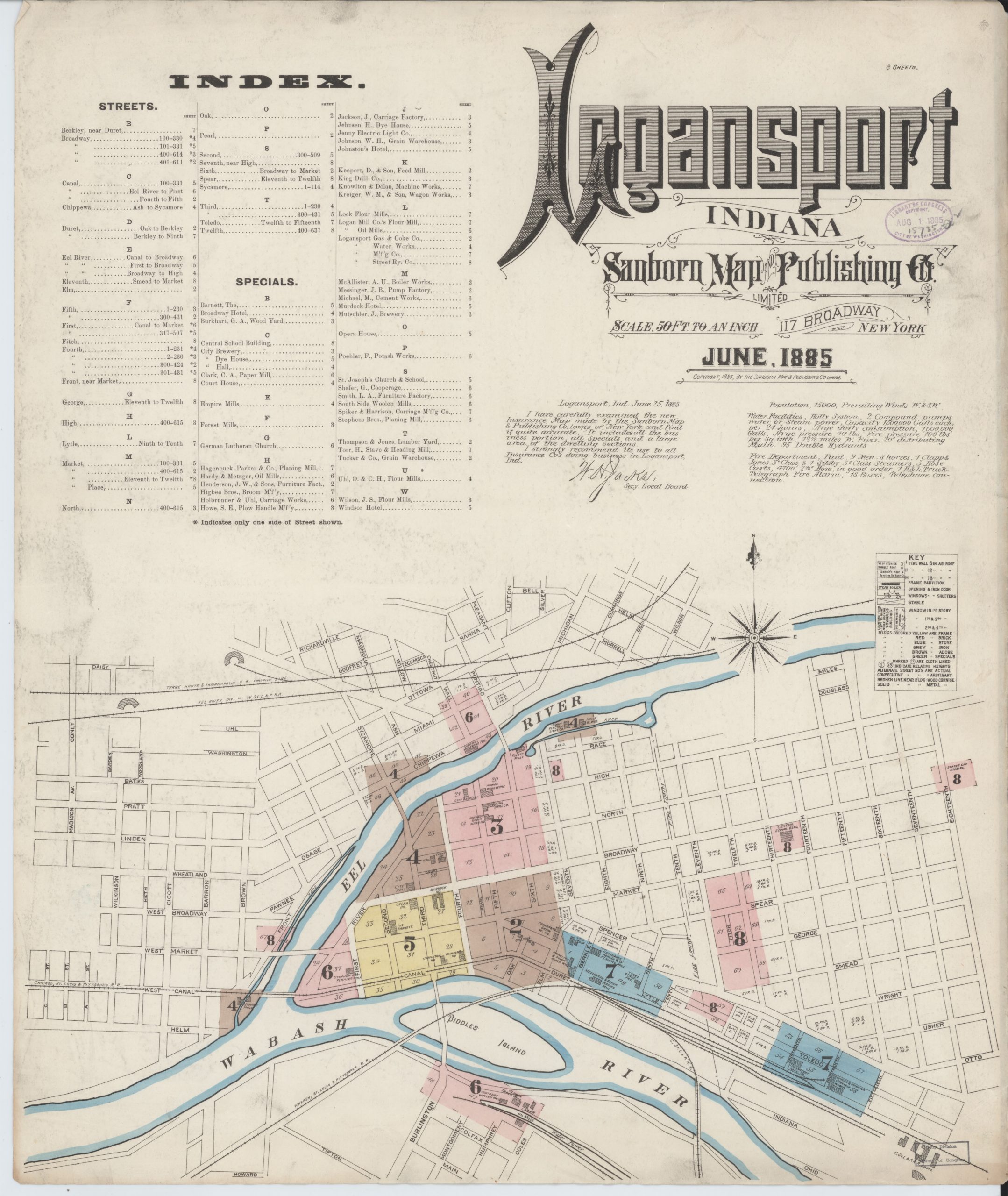 Logansport, Indiana (1885) - Sanborn Fire Maps