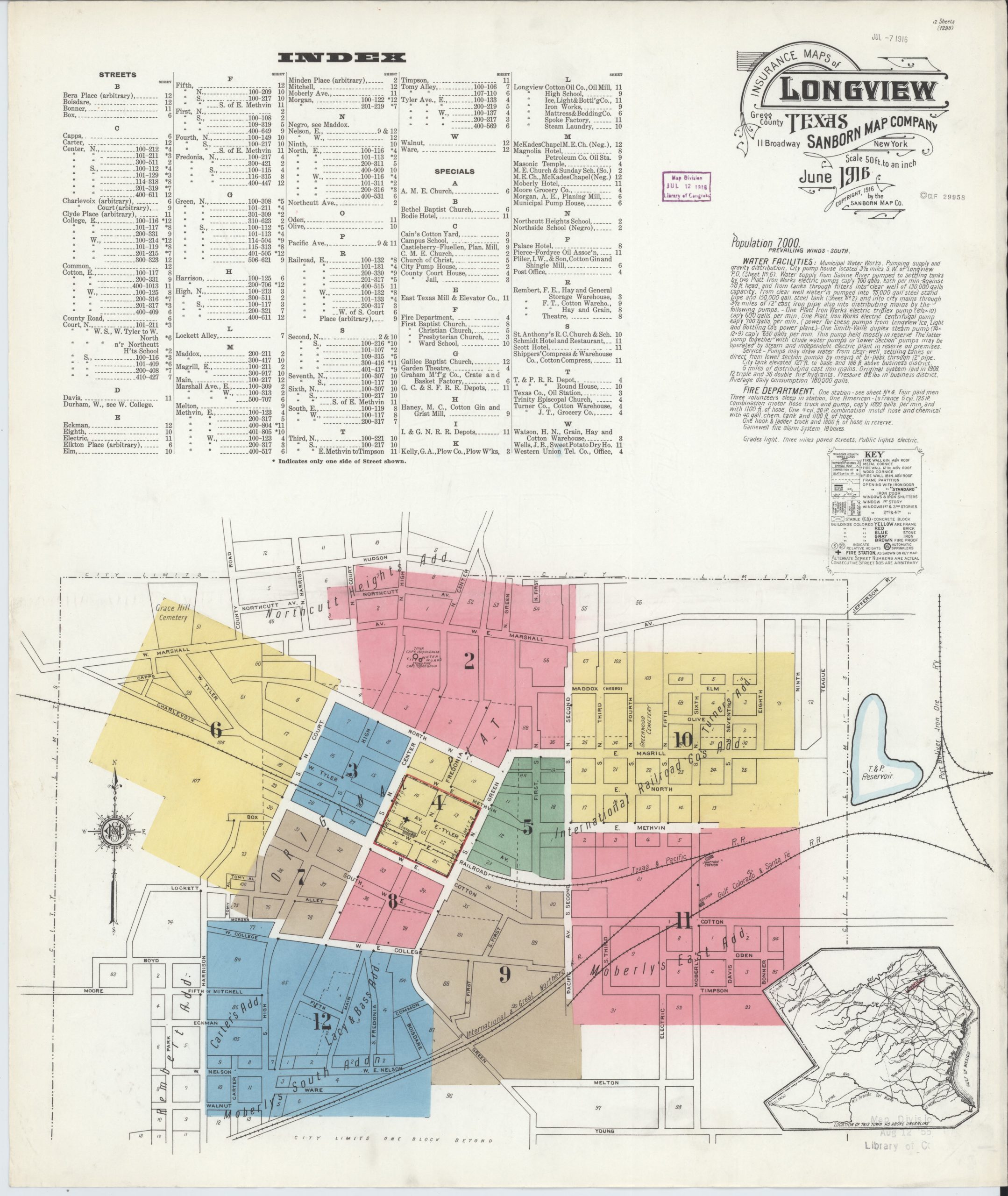 Longview, Texas (1916) - Sanborn Fire Maps
