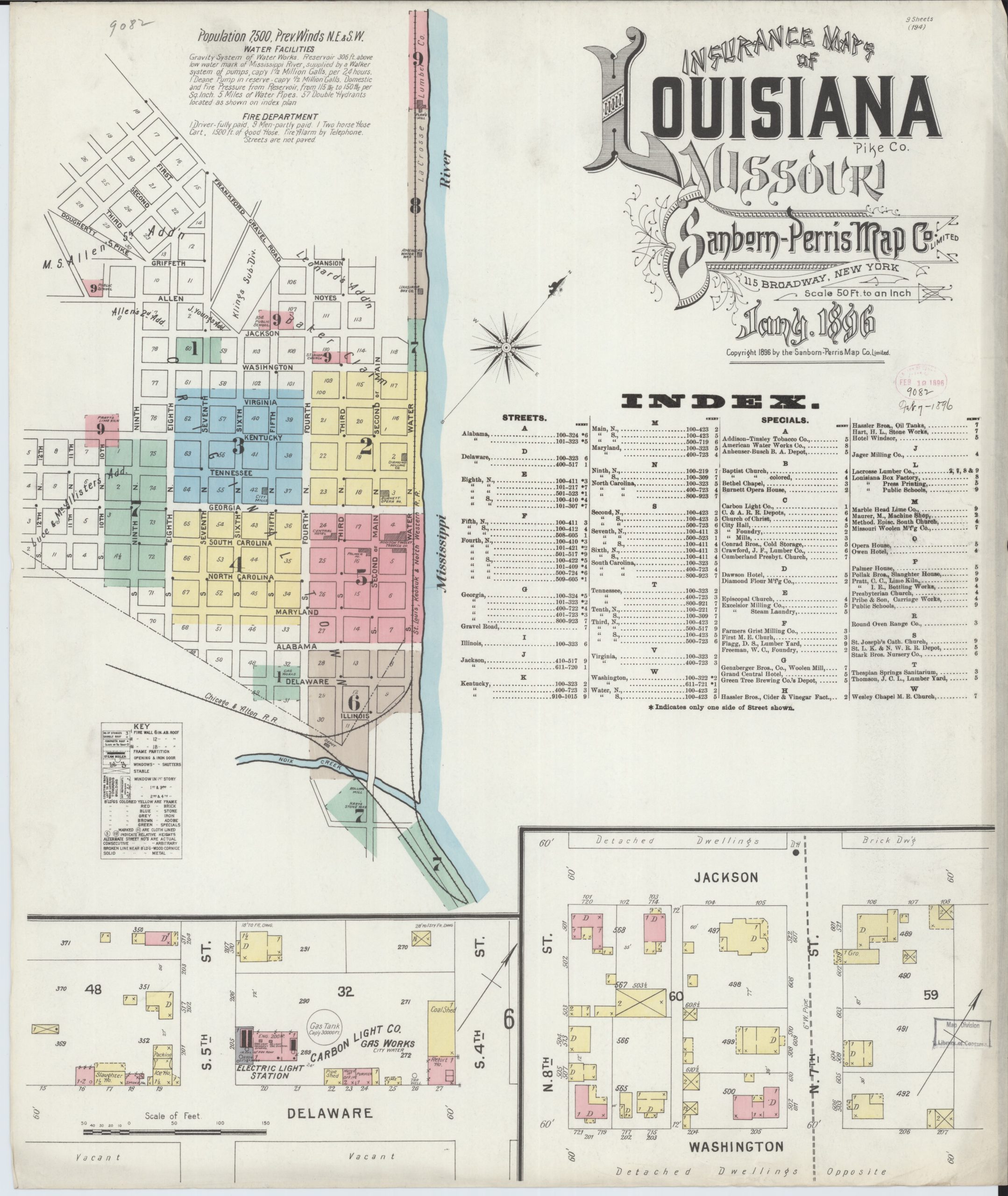 Louisiana, Missouri (1896) - Sanborn Fire Maps