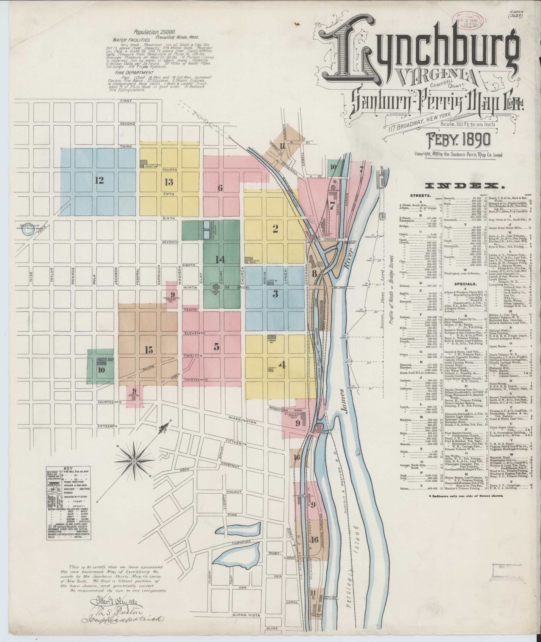 Lynchburg, Virginia (1890) - Sanborn Fire Maps