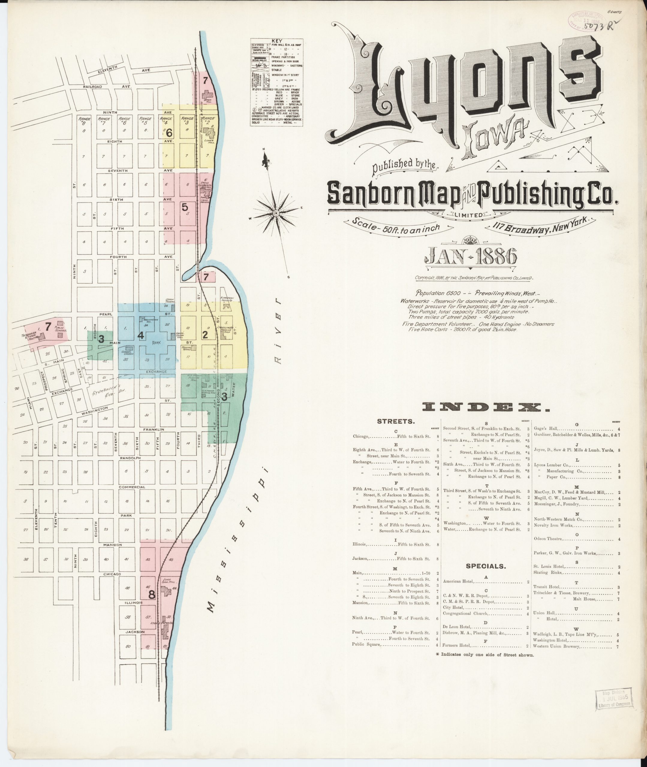 Lyons, Iowa (1886) - Sanborn Fire Maps