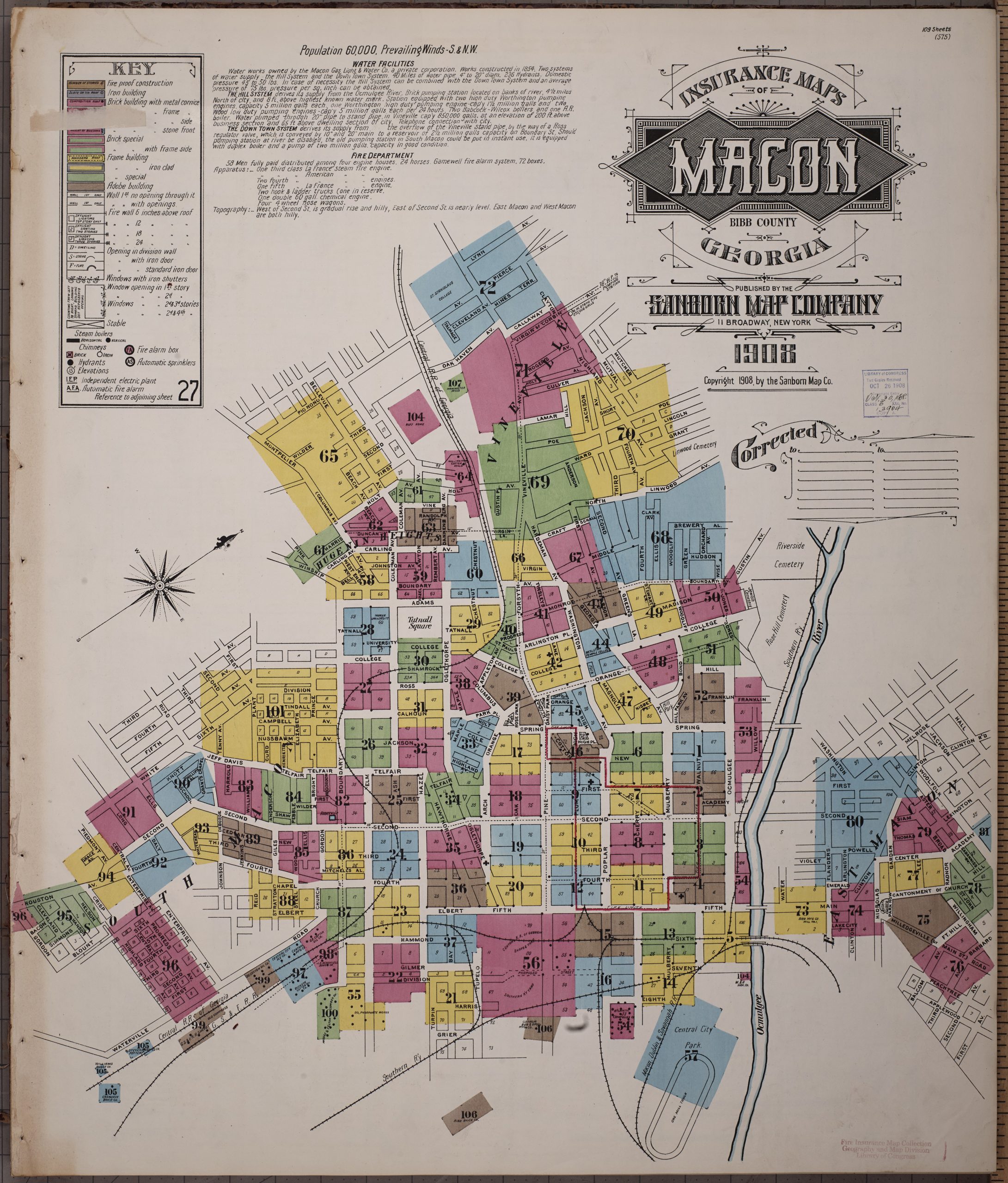 Macon, Georgia (1908) - Sanborn Fire Maps