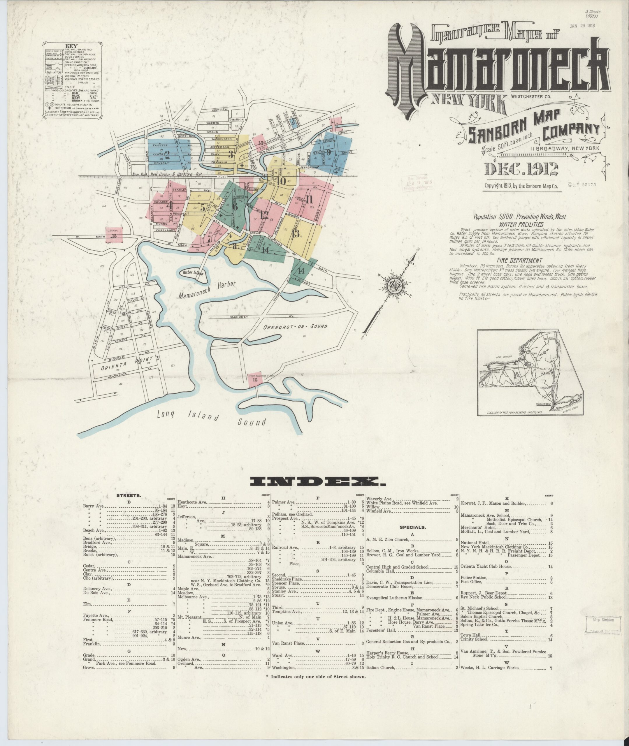 Mamaroneck, New York (1912) - Sanborn Fire Maps