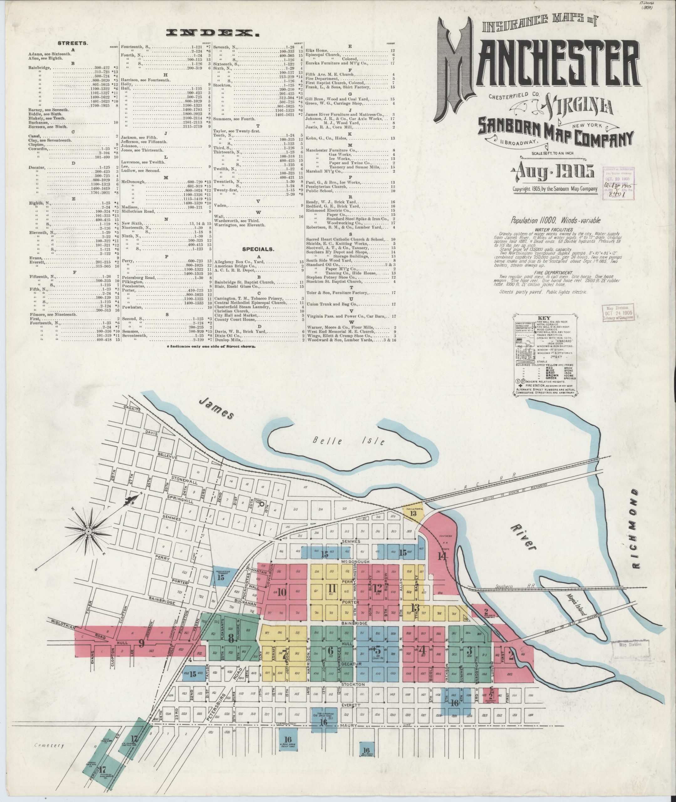 Manchester, Virginia (1905) - Sanborn Fire Maps