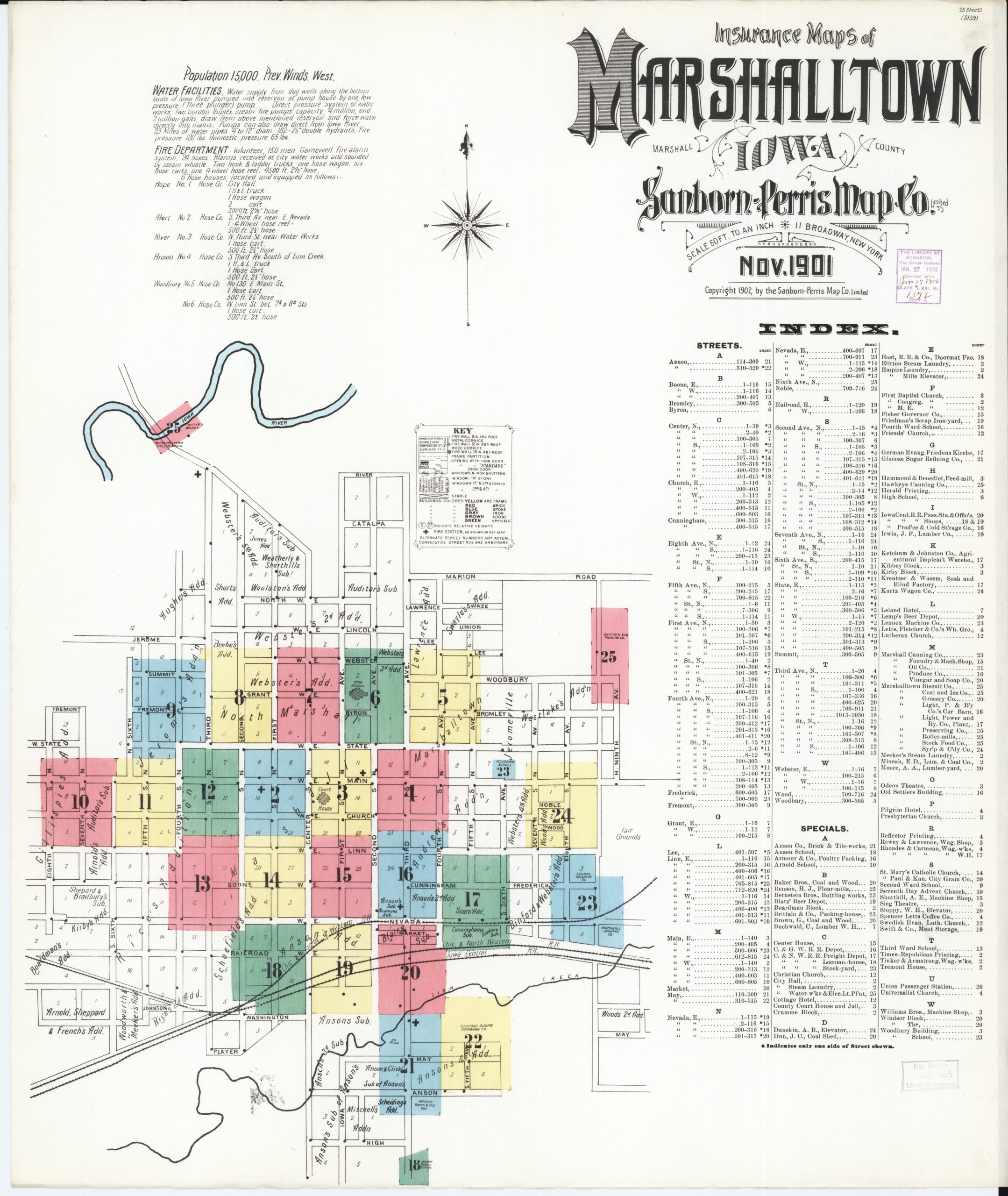 Marshalltown, Iowa (1901) - Sanborn Fire Maps