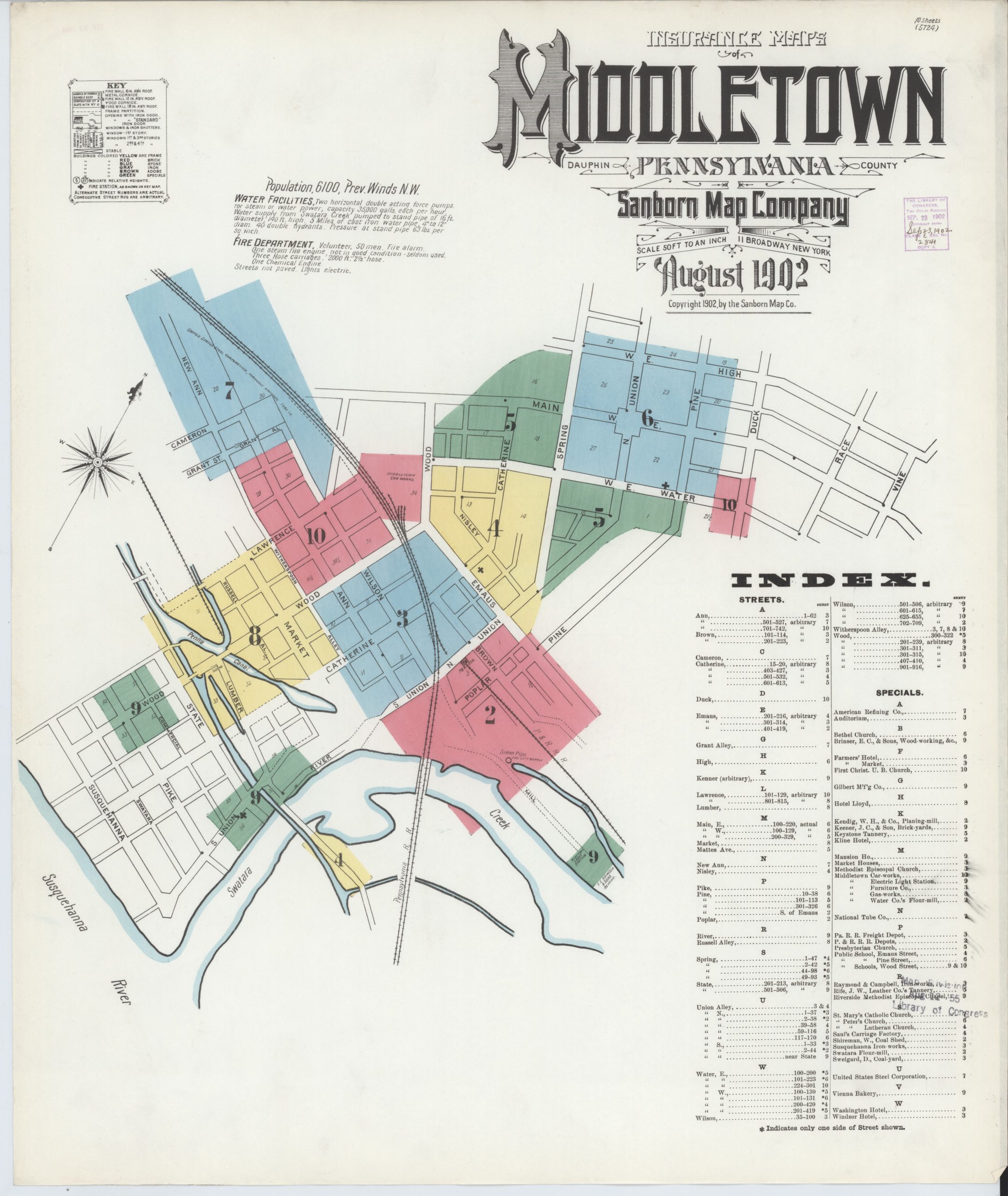Middletown, Pennsylvania (1902) - Sanborn Fire Maps