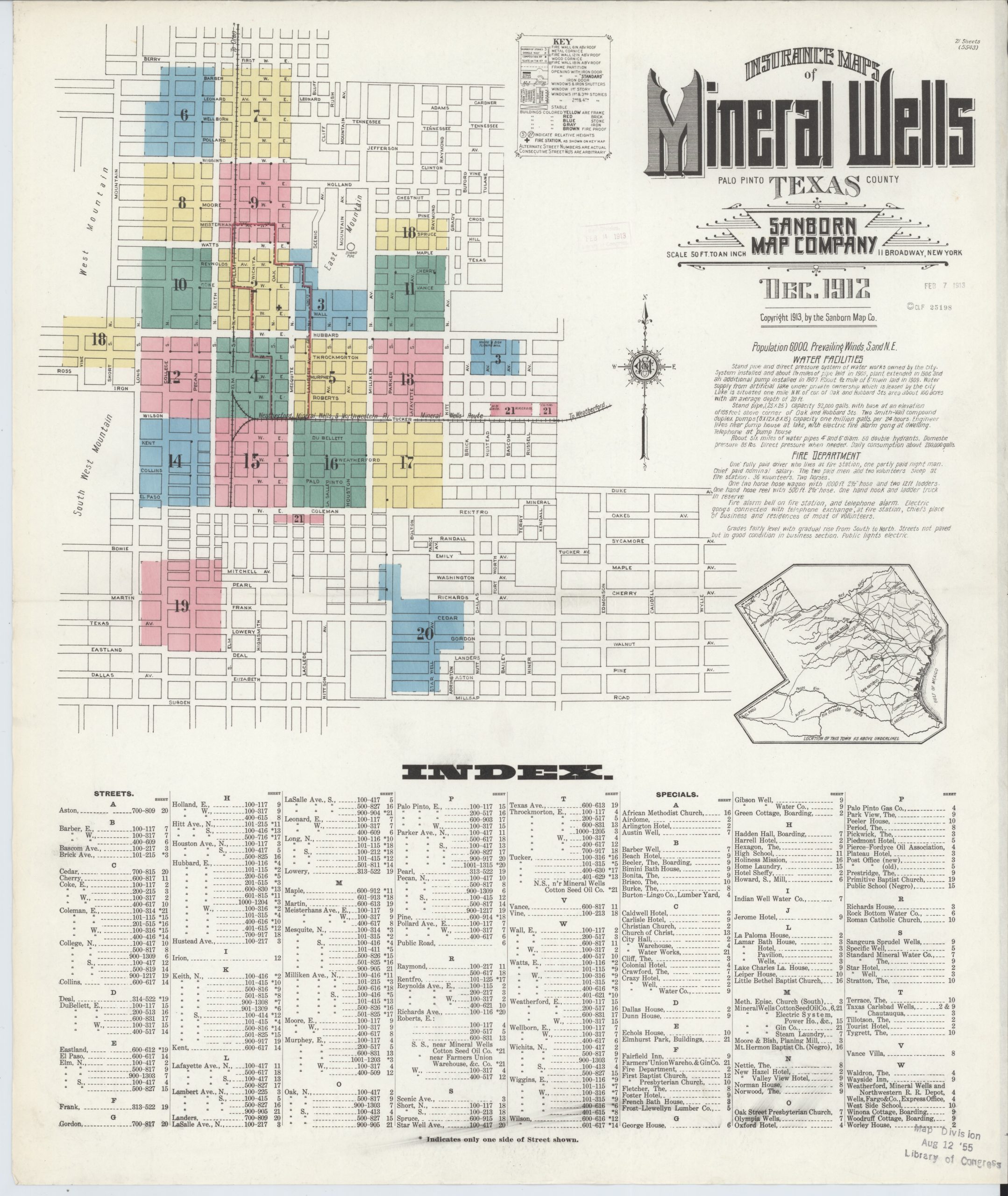 Mineral Wells, Texas (1912) - Sanborn Fire Maps