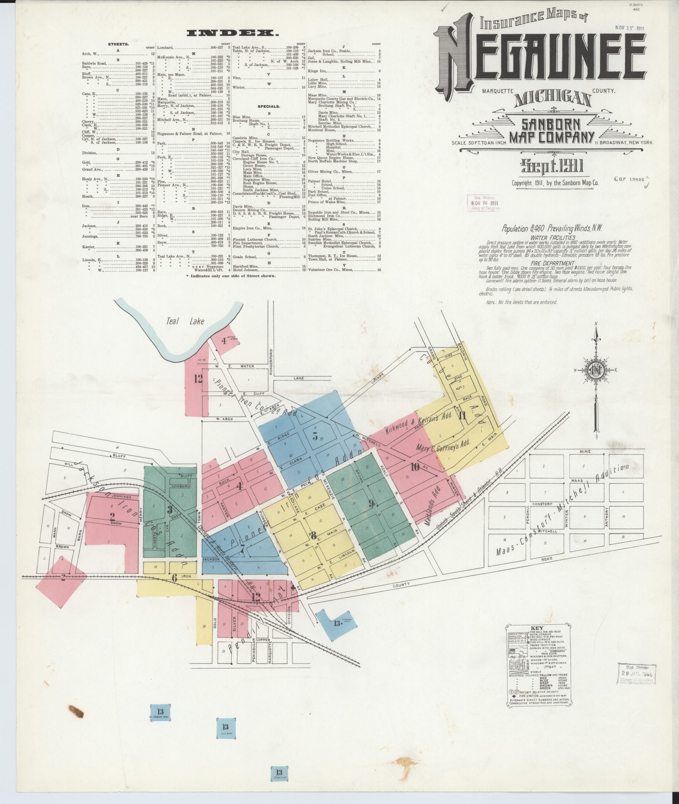 Negaunee, Michigan (1911) - Sanborn Fire Maps