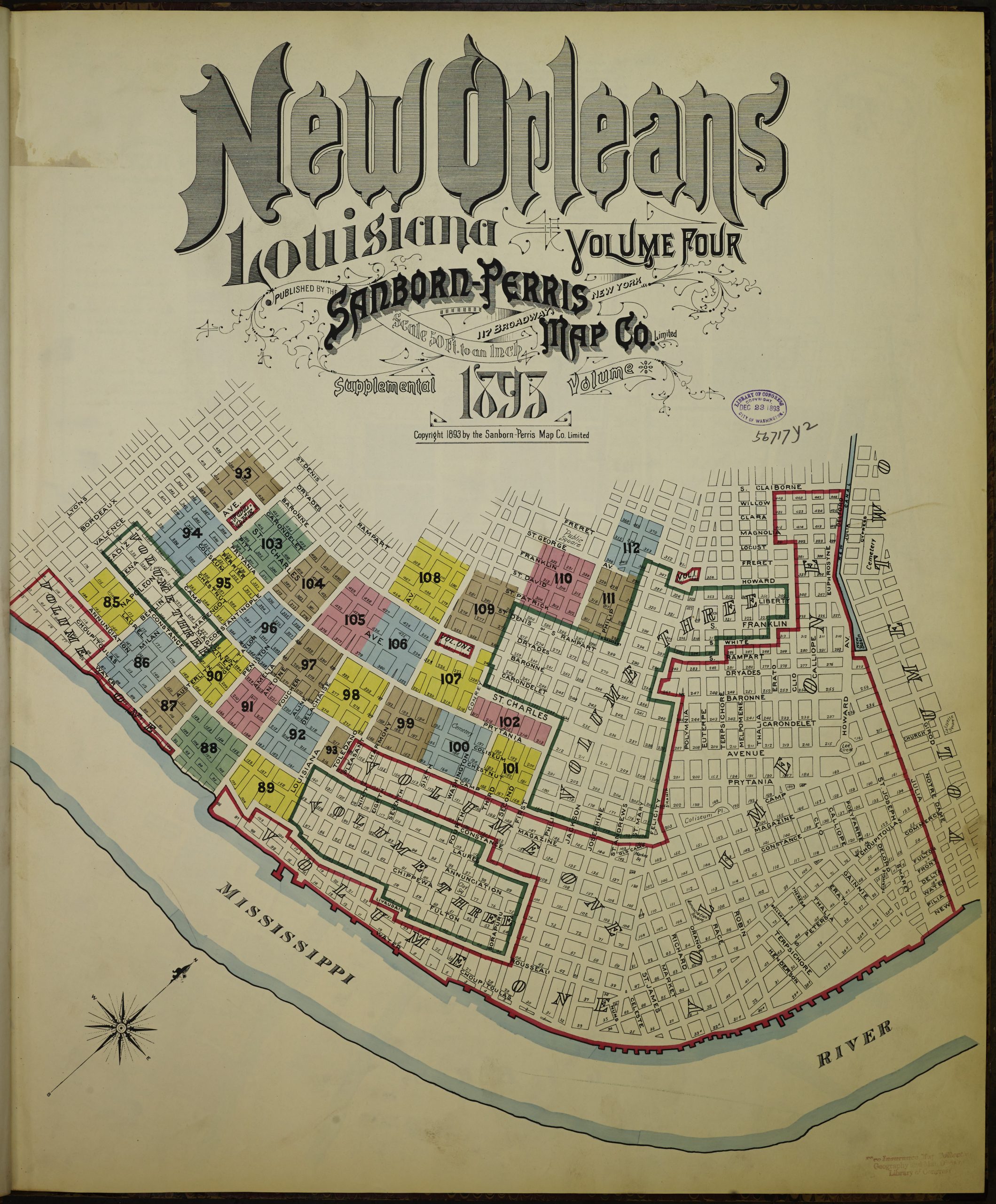New Orleans, Louisiana (1895) - Sanborn Fire Maps